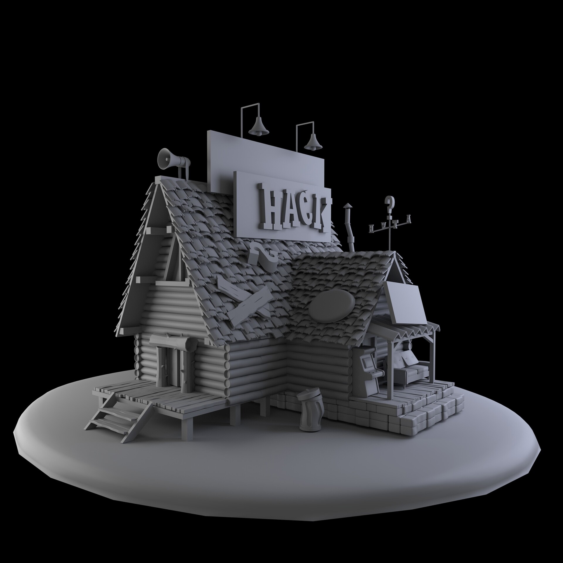 ArtStation - Mystery Shack 3D model