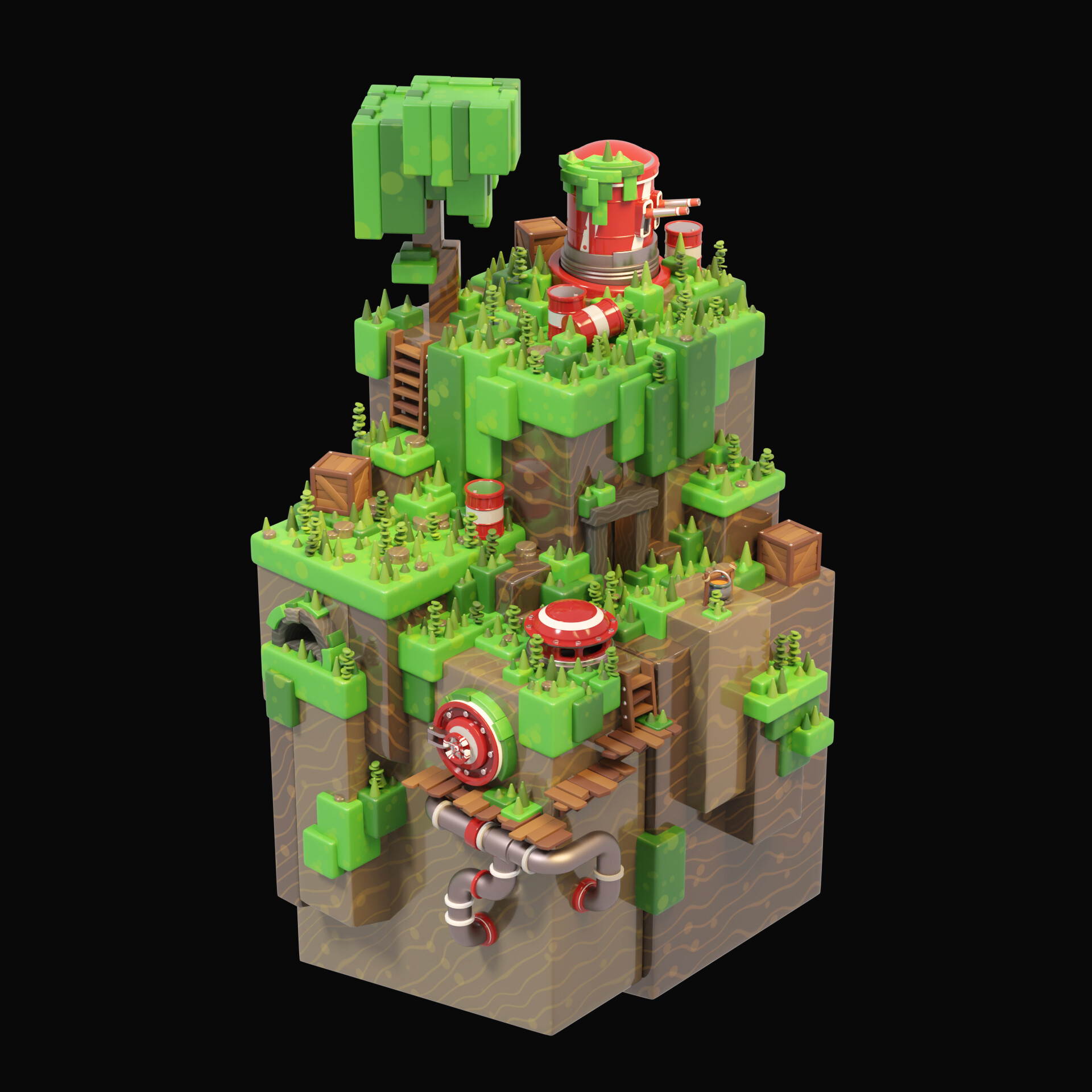 ArtStation - Floating island