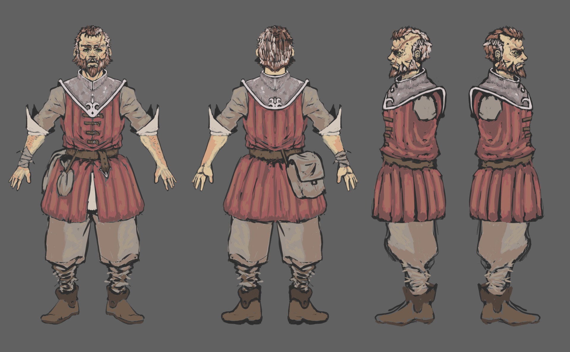 ArtStation - Old knight charachter design