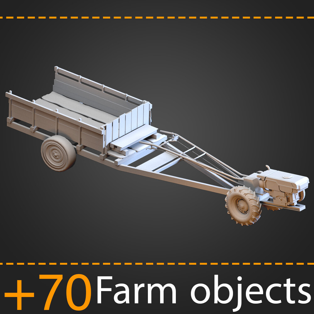 ArtStation - +70 - Farm objects