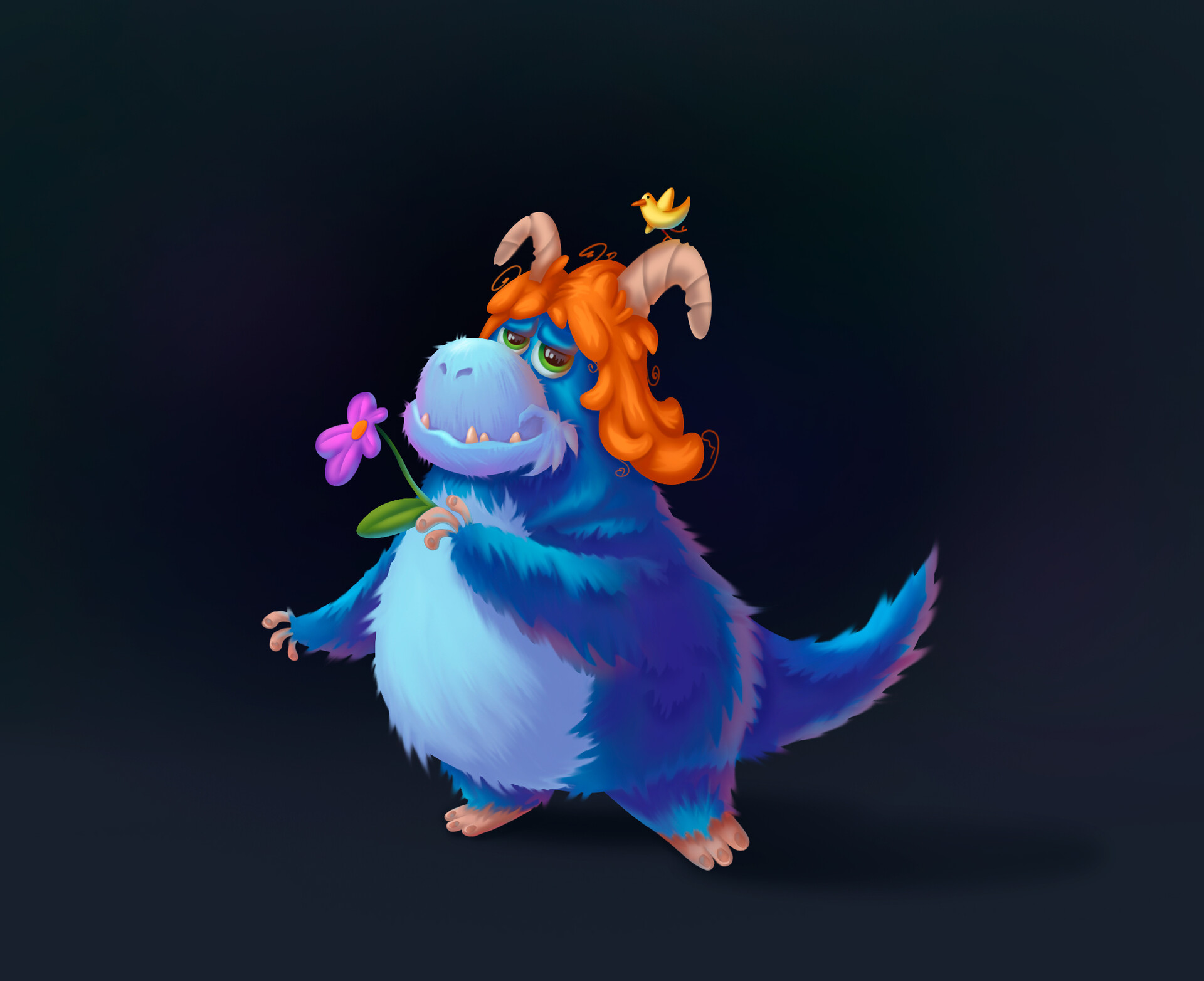 ArtStation - Blue monster