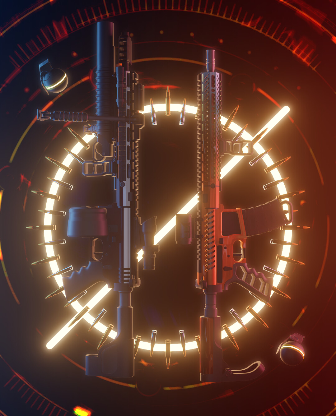 ArtStation - Abstract weapon art