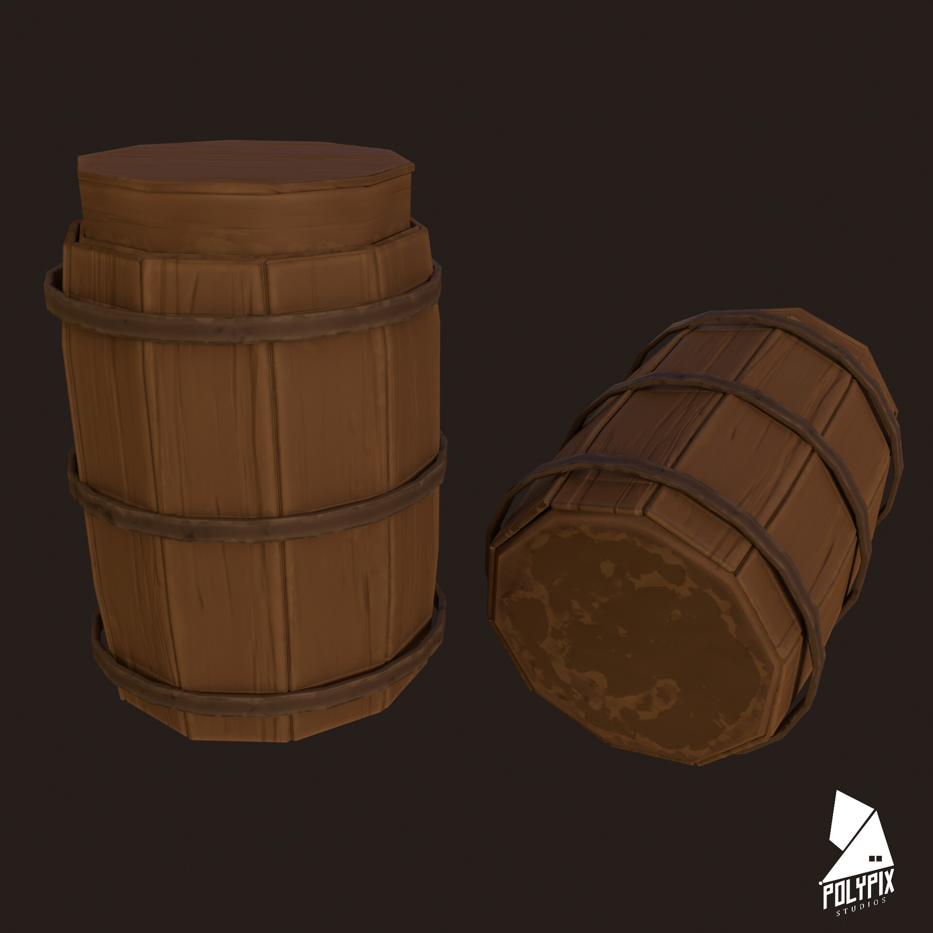 ArtStation - Stylized Barrel 1