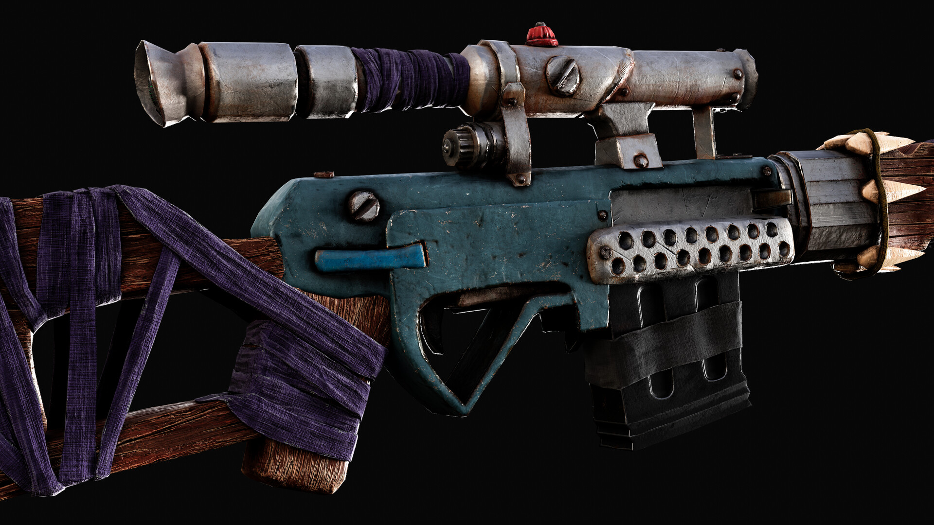ArtStation - Post-Apocalypse Sniper Rifle