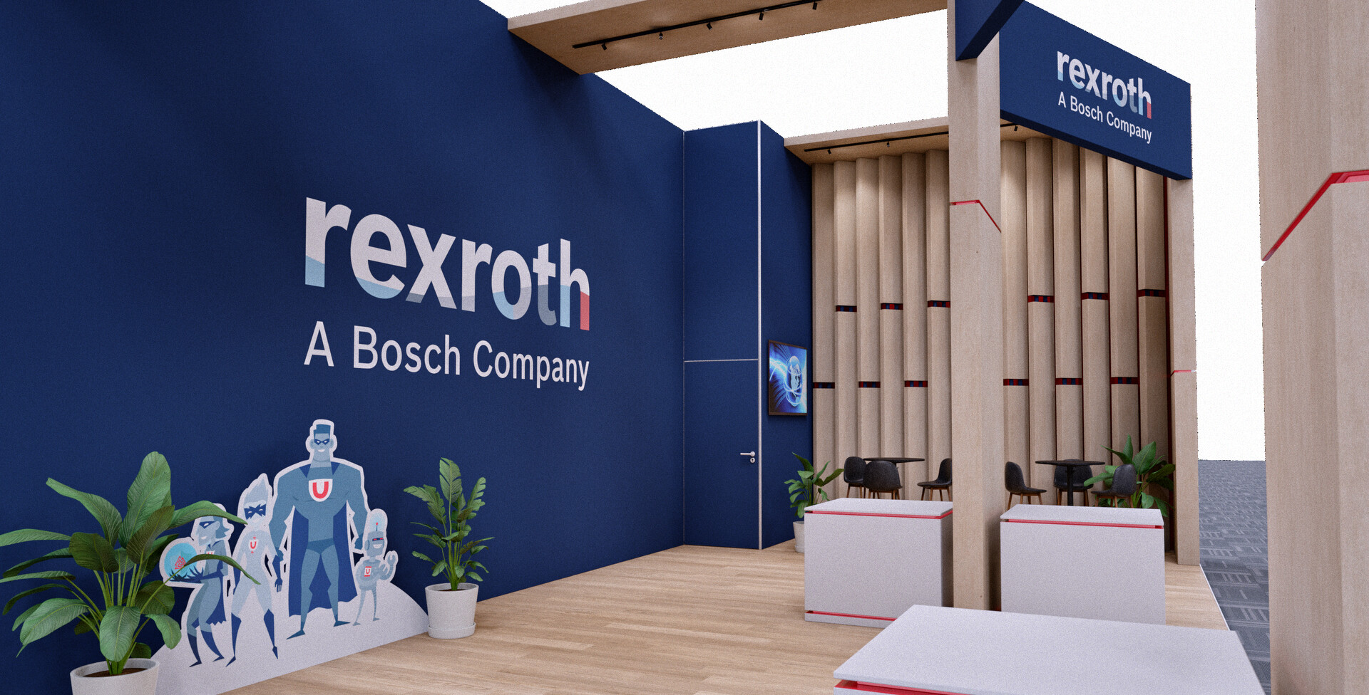 Guy Link - REXROTH/BOSCH Booth Build: Previsualization Renders