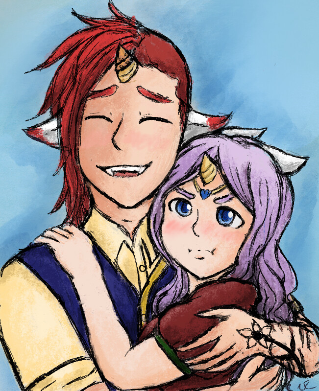 ArtStation - Teasing your (small) girlfriend