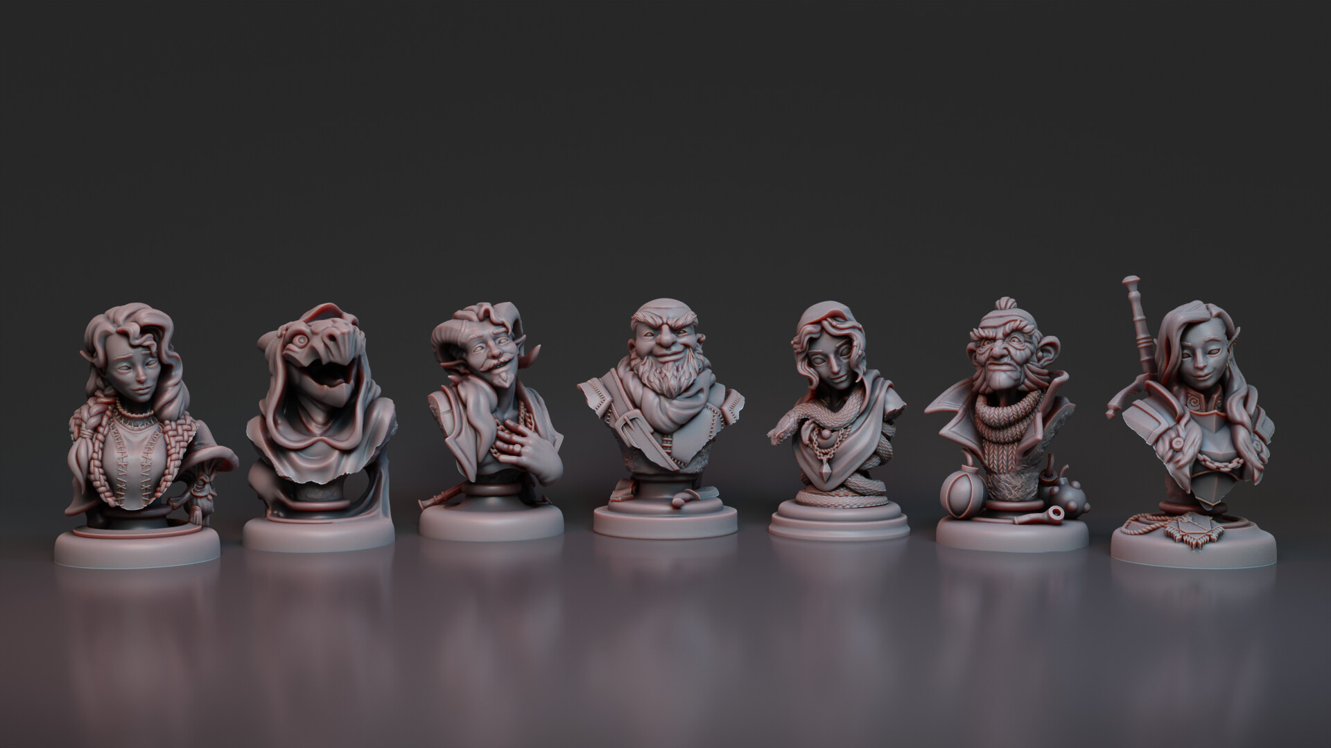 ArtStation - Printable Busts