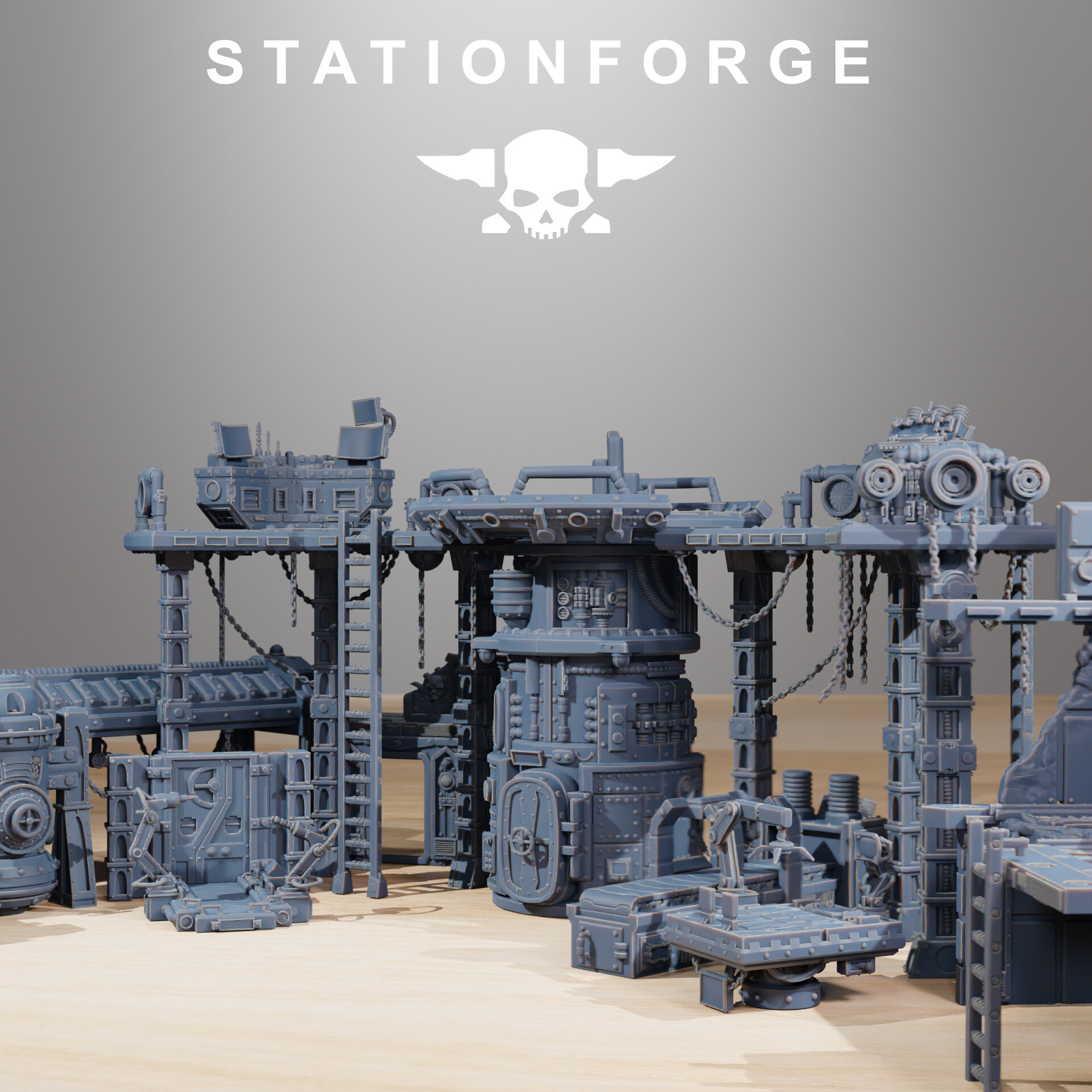 ArtStation - Station Forge - Scavenger Factory Terrain kit
