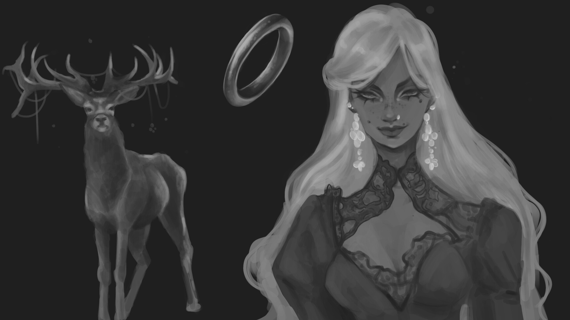 ArtStation - Greyscale practice 1