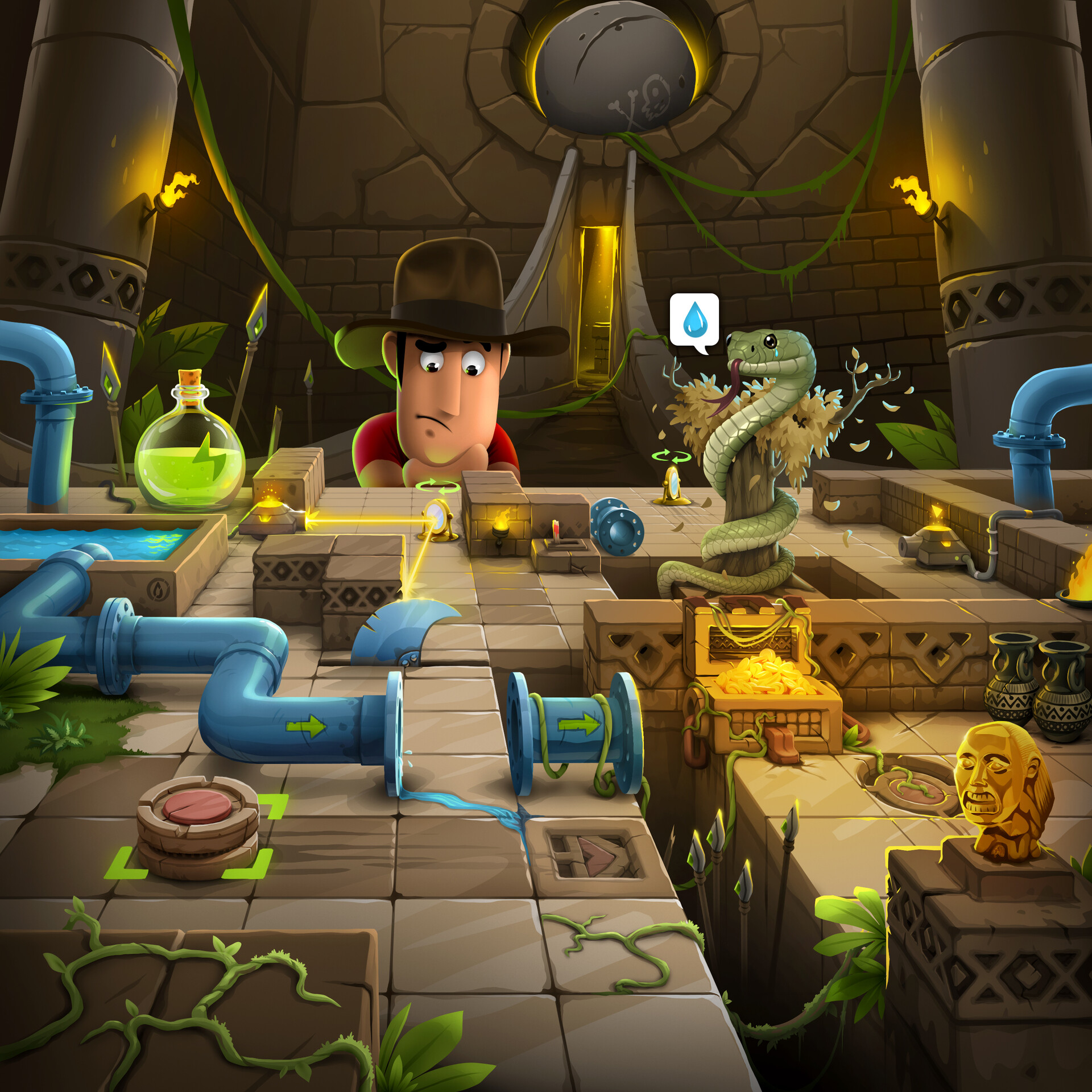 ArtStation - DIGGY´S ADVENTURE, promotional art reskins