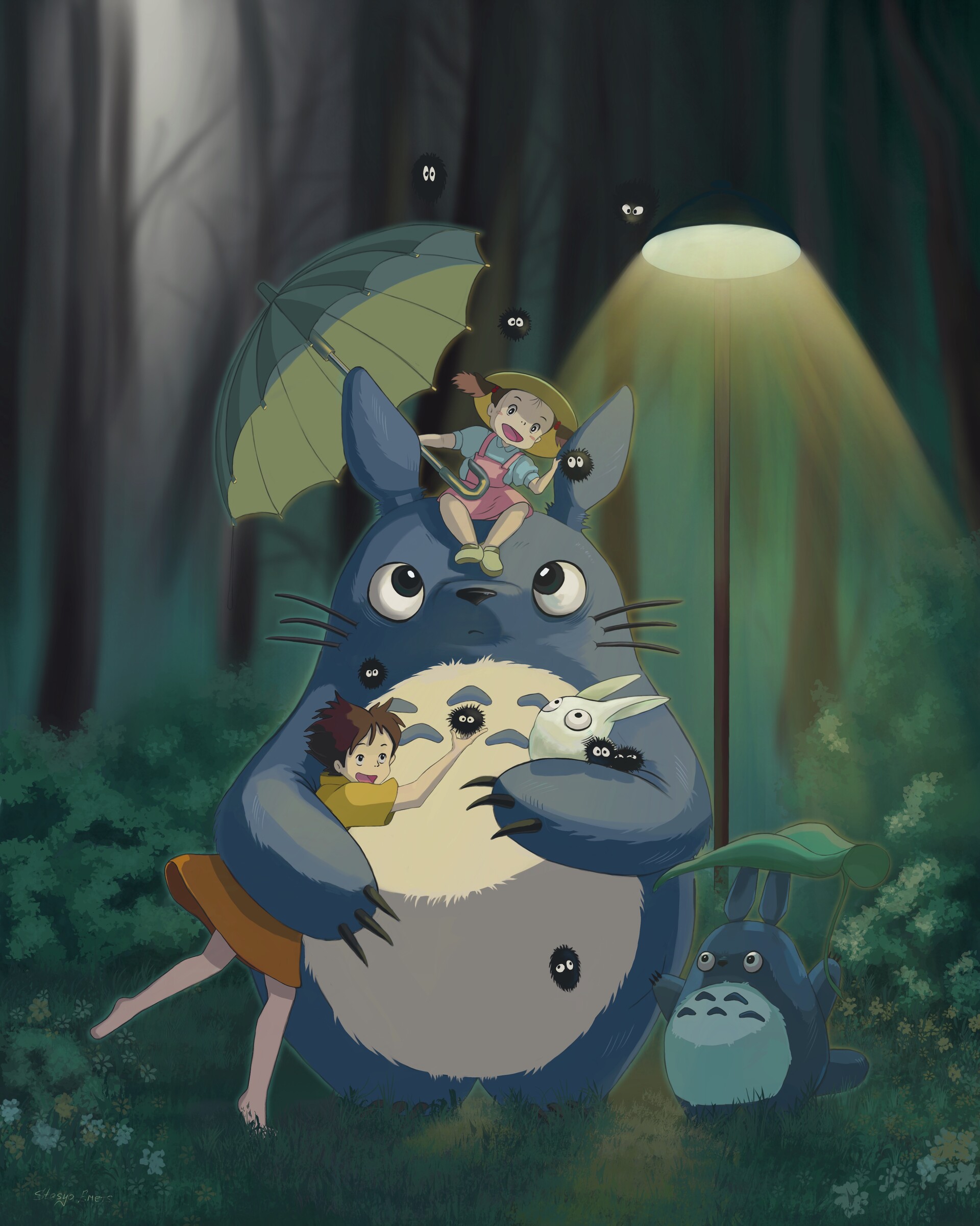 ArtStation - Fan art Totoro