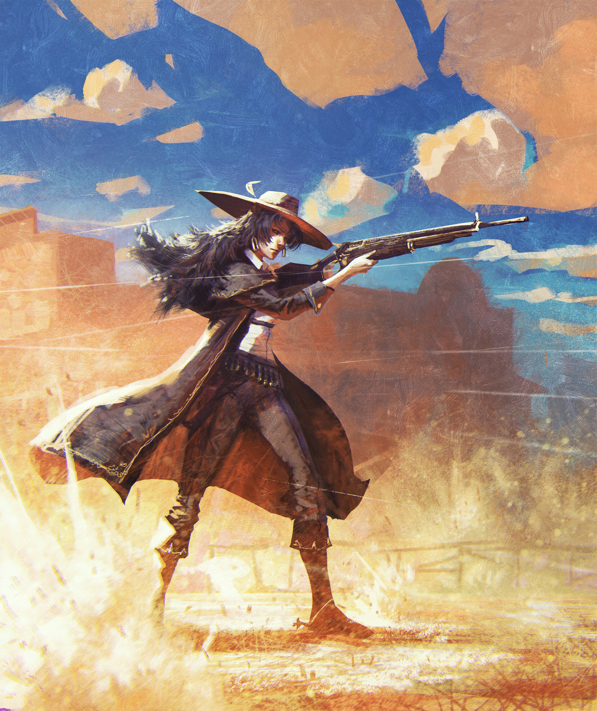 ArtStation - Gunslinger Comission