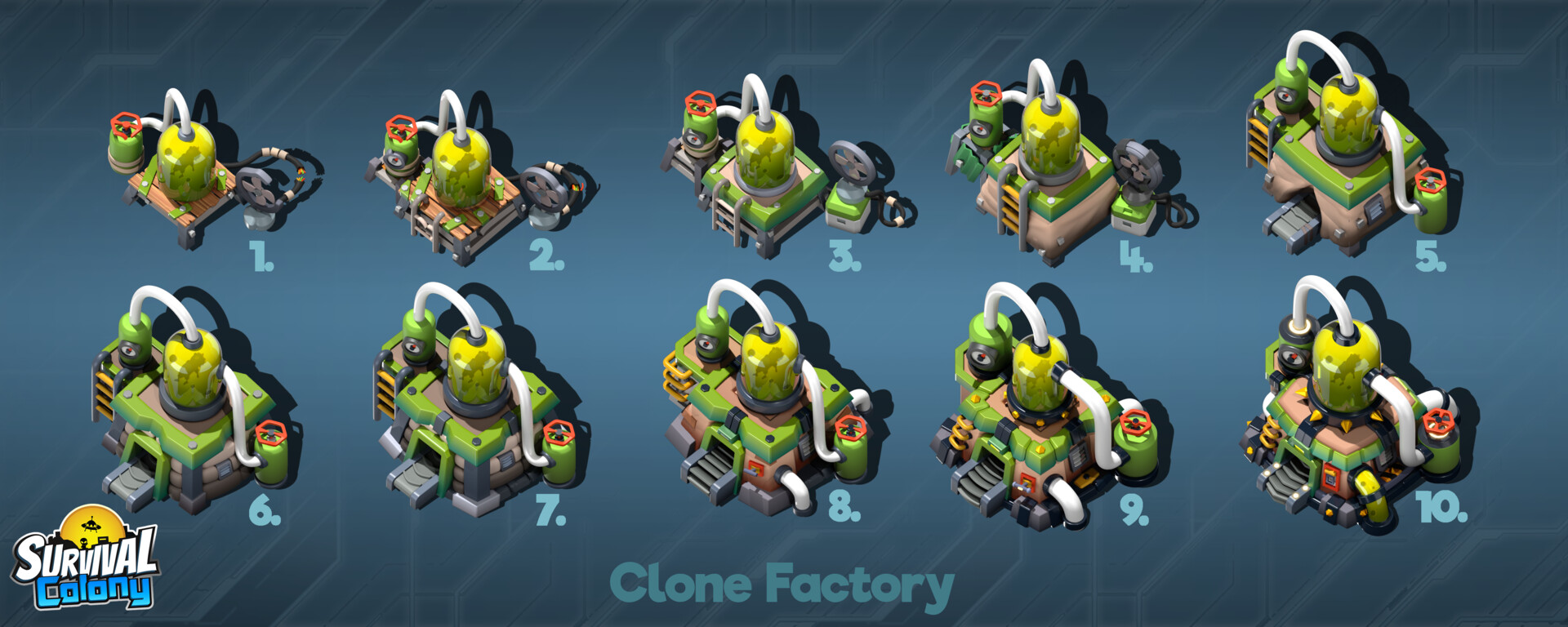 Jakob Lücking - Clone Factory Building - Survival Colony