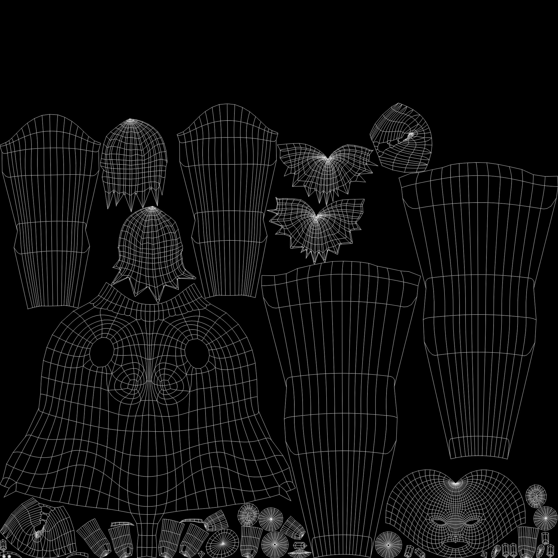 Emily Broad - Neon Character Model Untextured