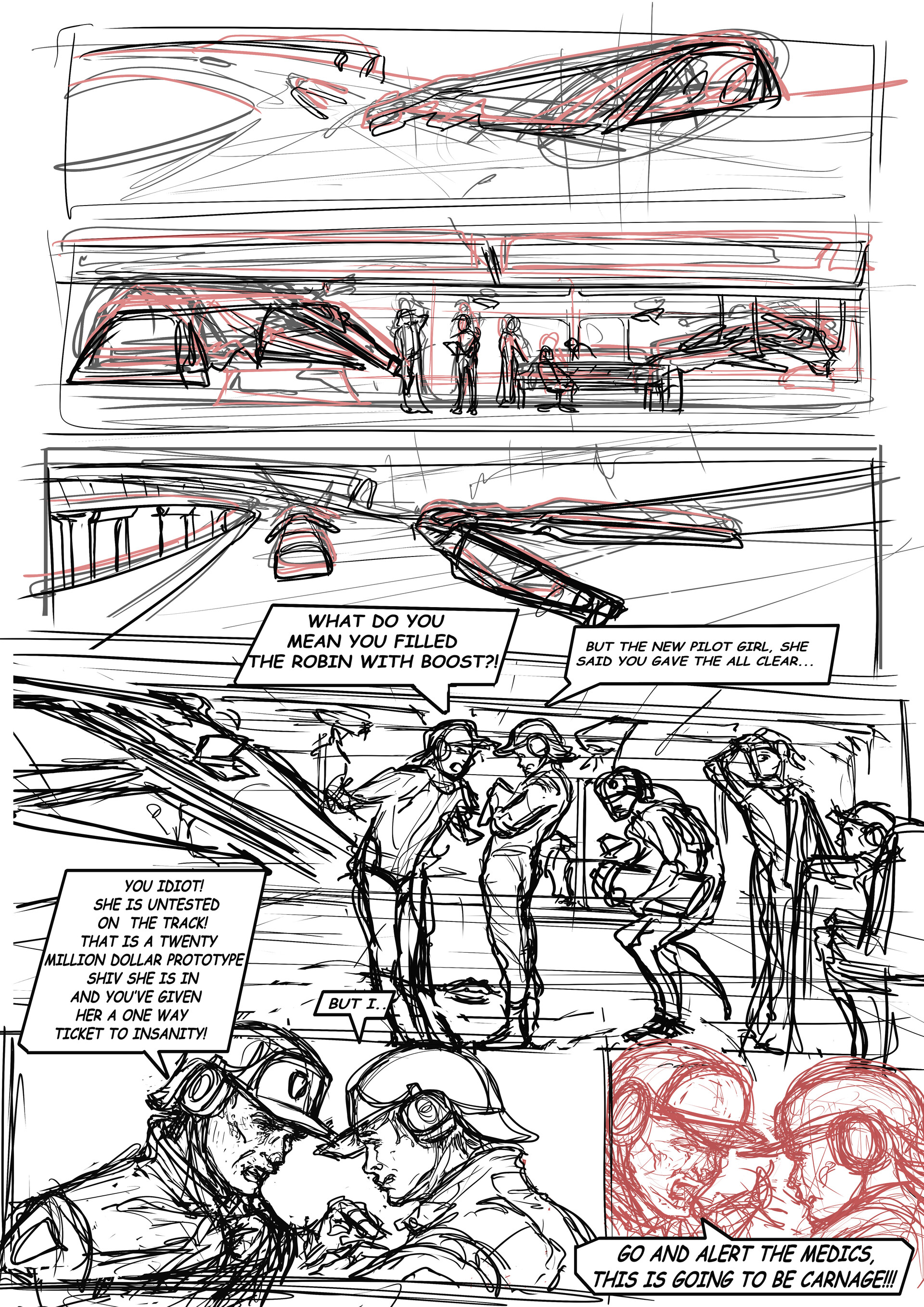 ArtStation - Sketching Panels Comic Process