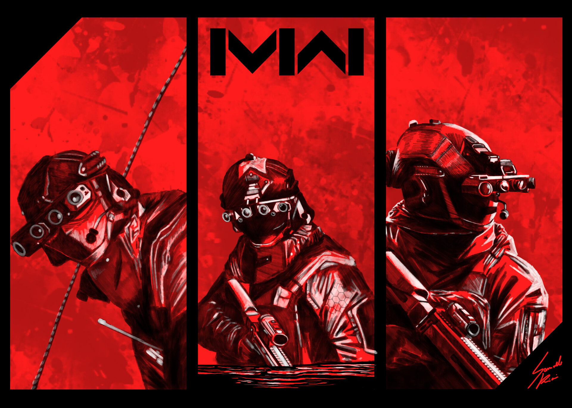 ArtStation - Modern warfare 3 digital illustration