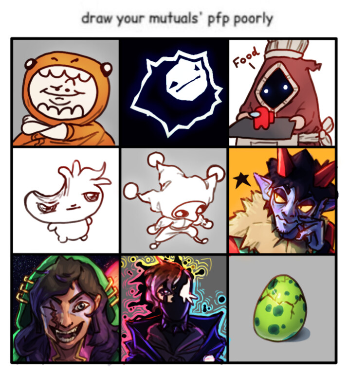 ArtStation - draw your mutuals' pfp poorly 2