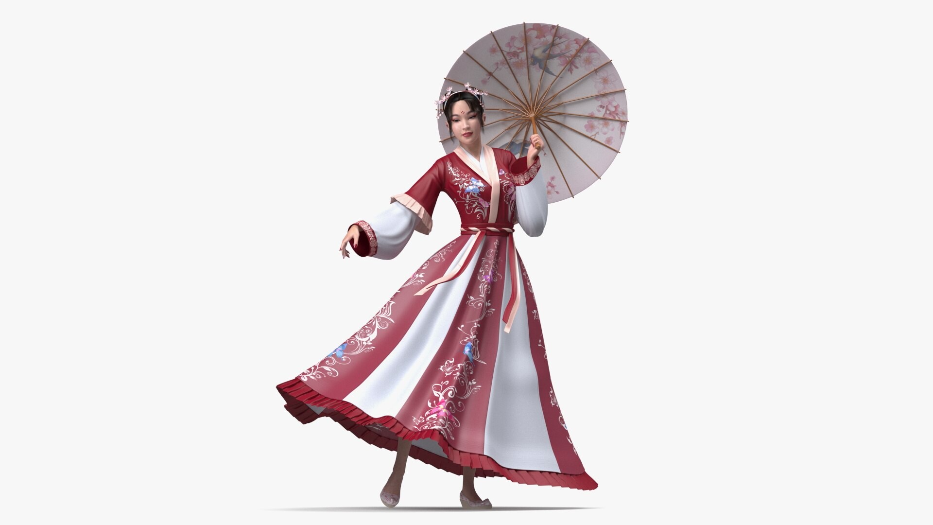 ArtStation - 3D Chinese Lady Model