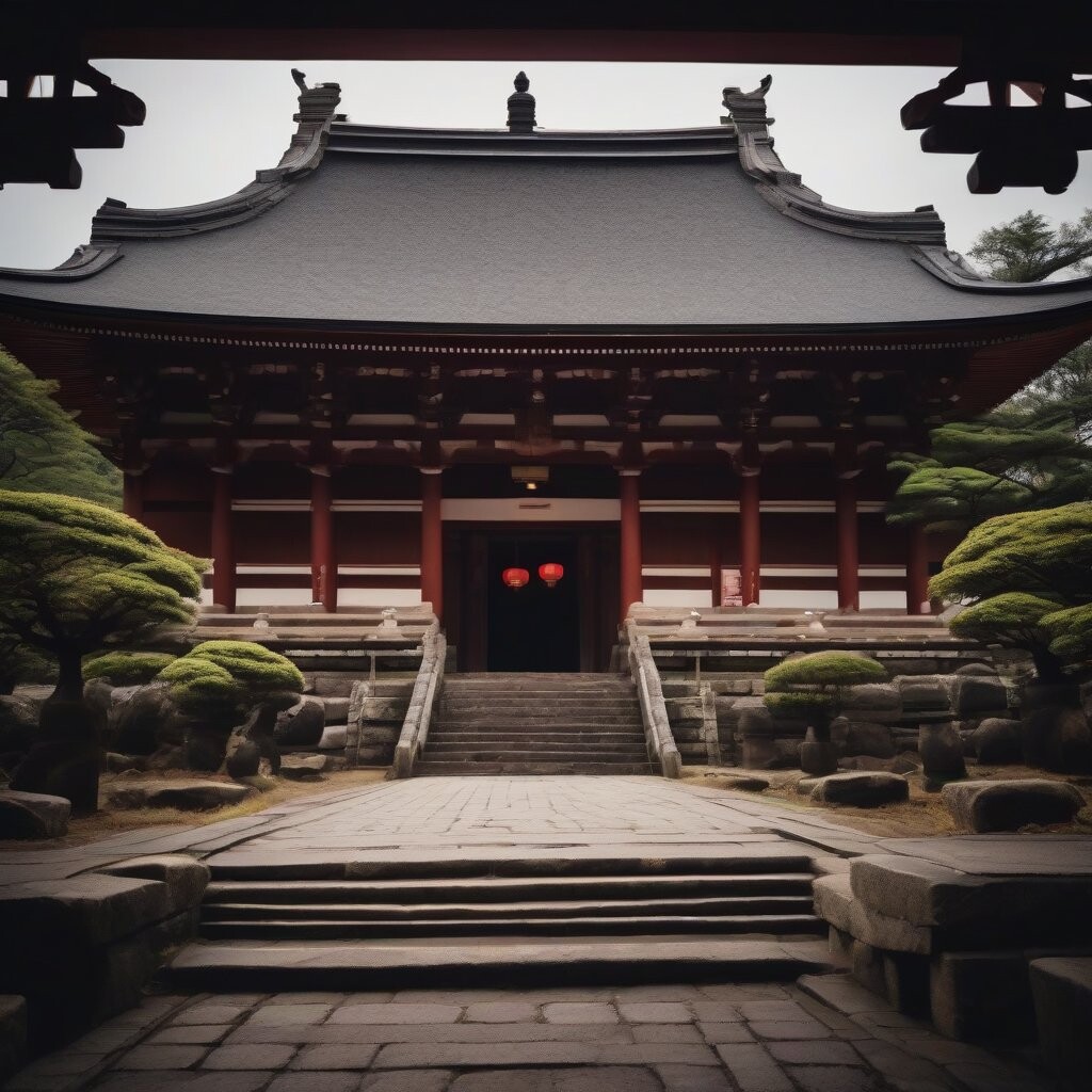 ArtStation - Prompt: Japanese Temple Structure