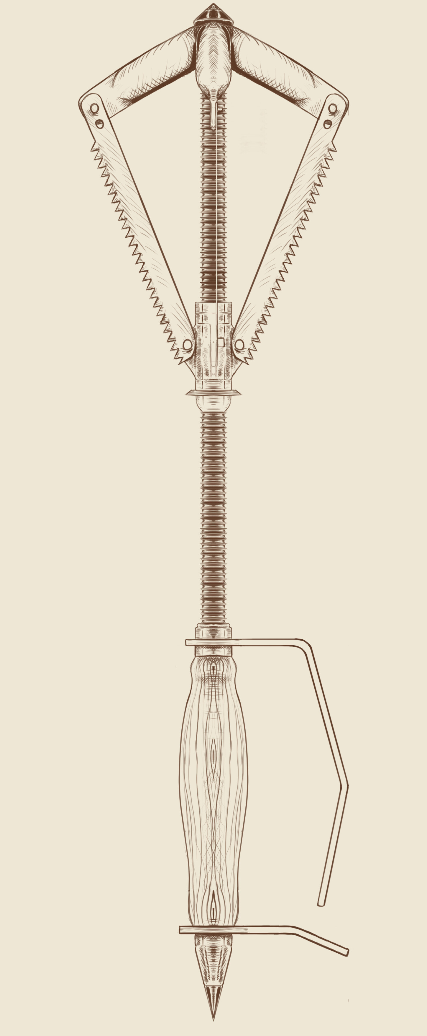Joseph Graham - Apocalypse Mace Orthographic Design