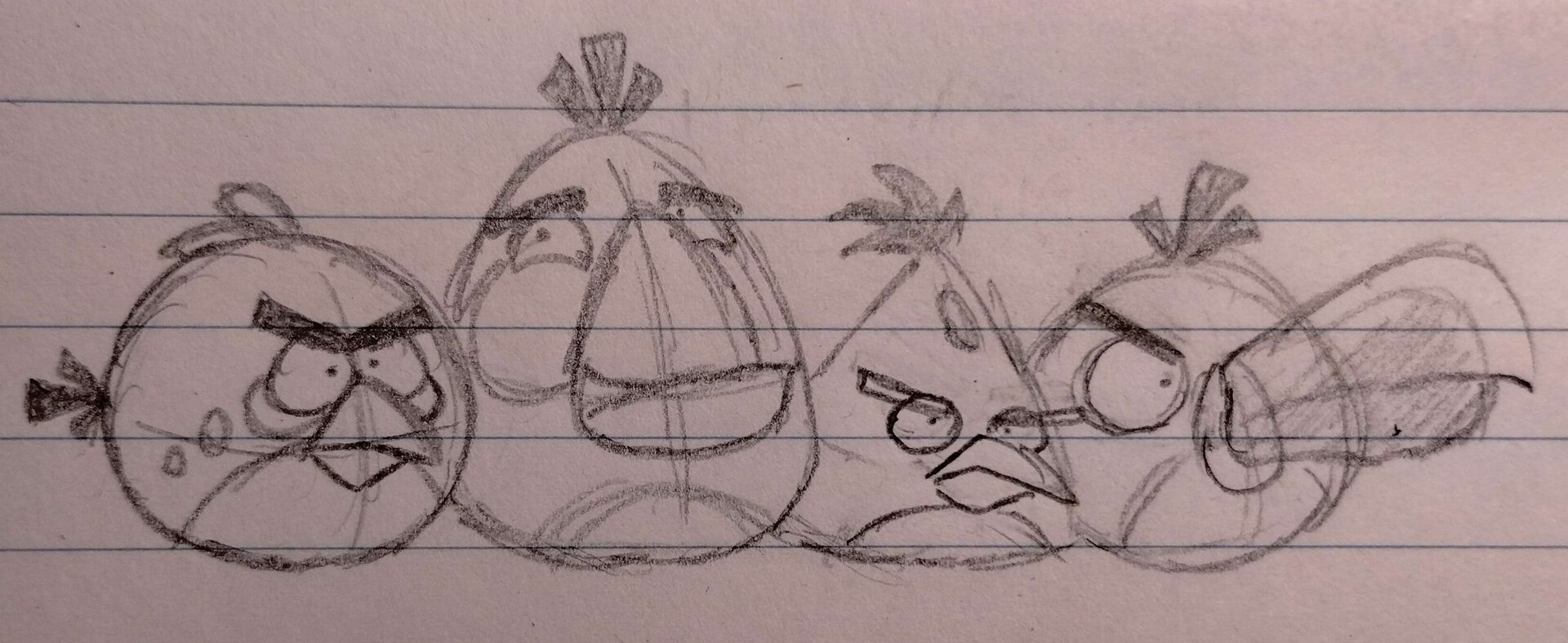 ArtStation - Angry Birds - Bird Sketches