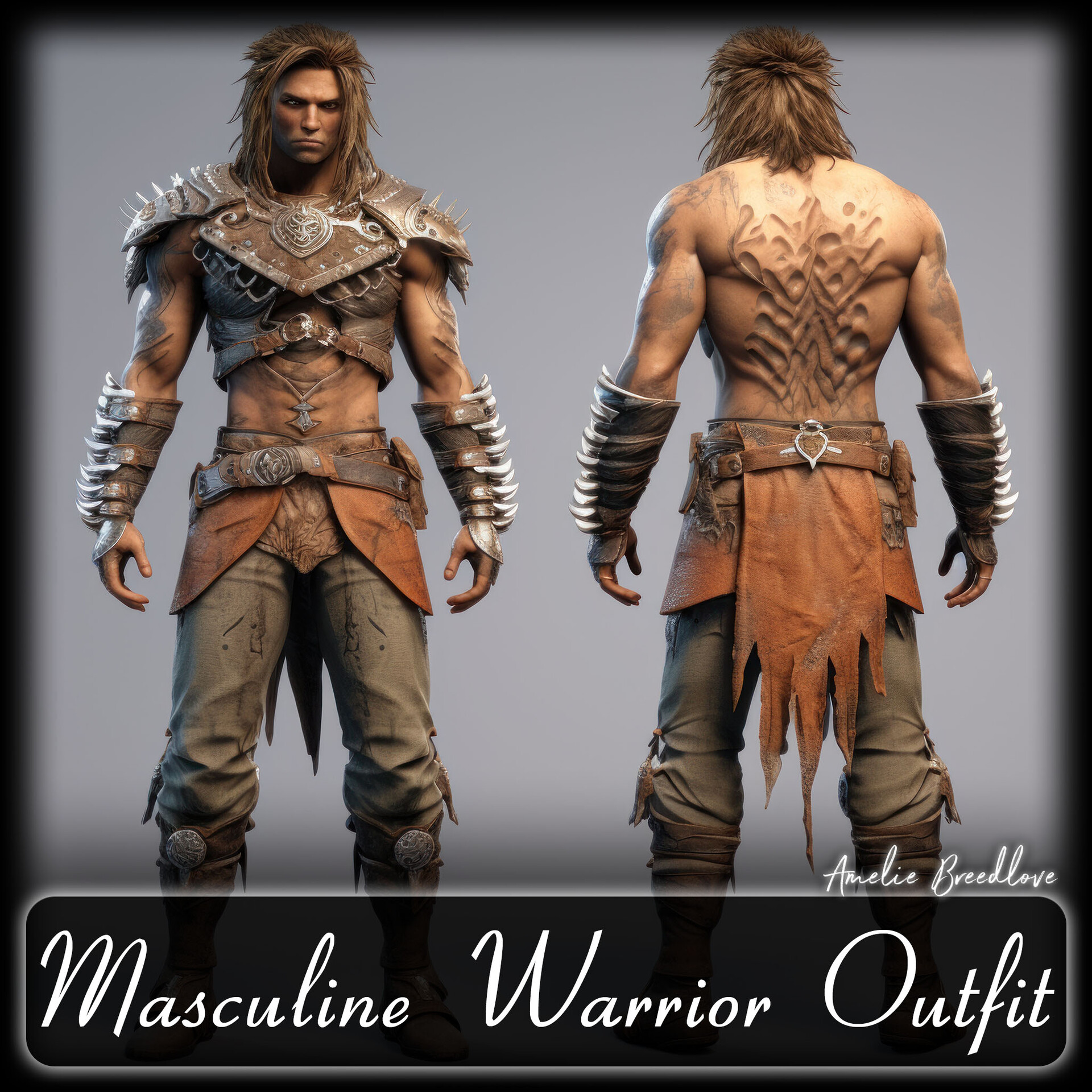 ArtStation - 200 Masculine Warrior Outfit Reference Pack | 4K | v.112