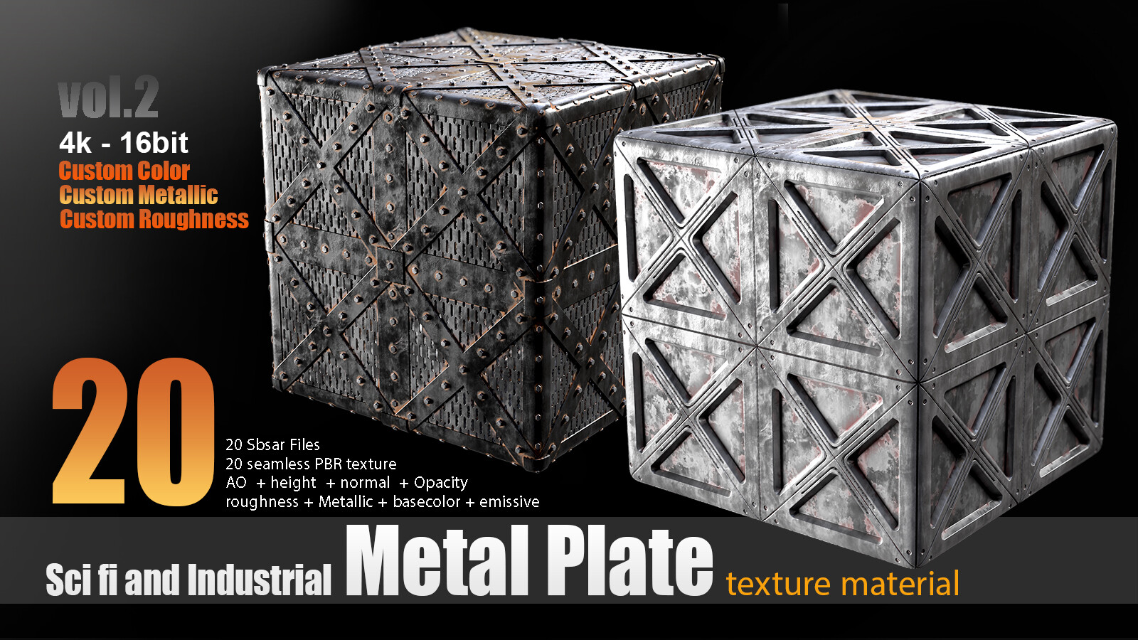 Scifi Metal Plate Texture