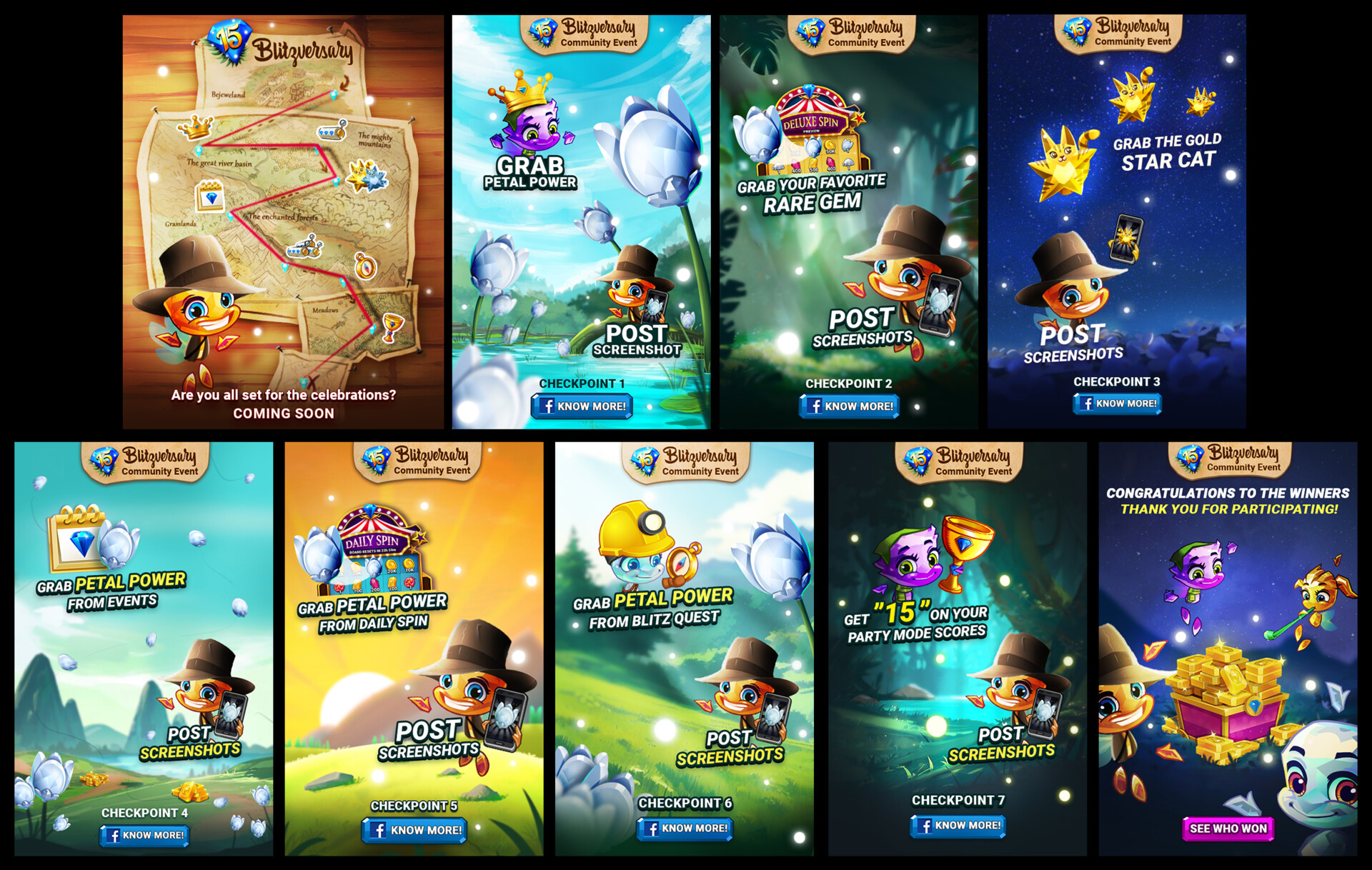 ArtStation - Bejeweled Blitz marketing screens