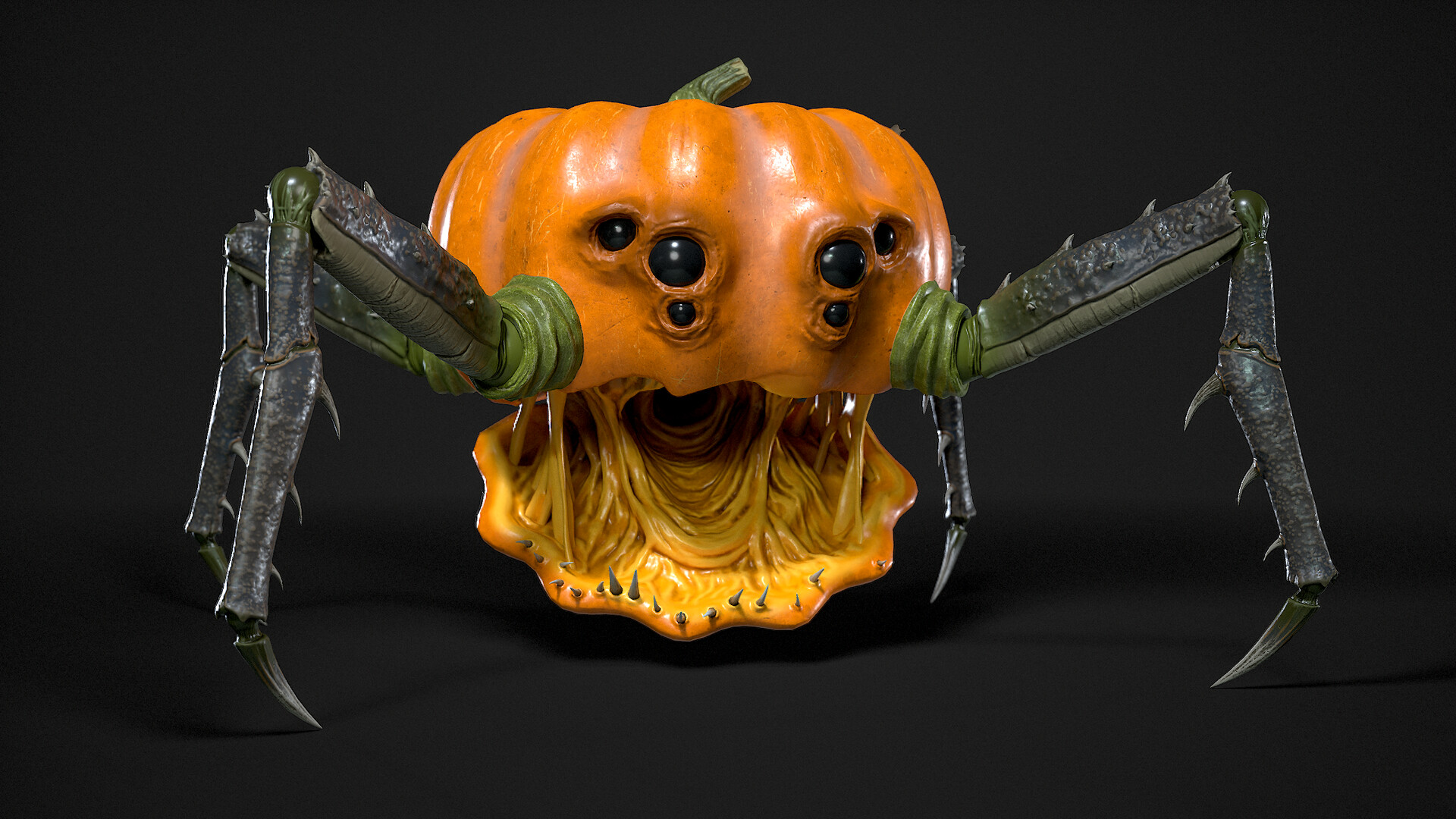 ArtStation - pumpkin spider