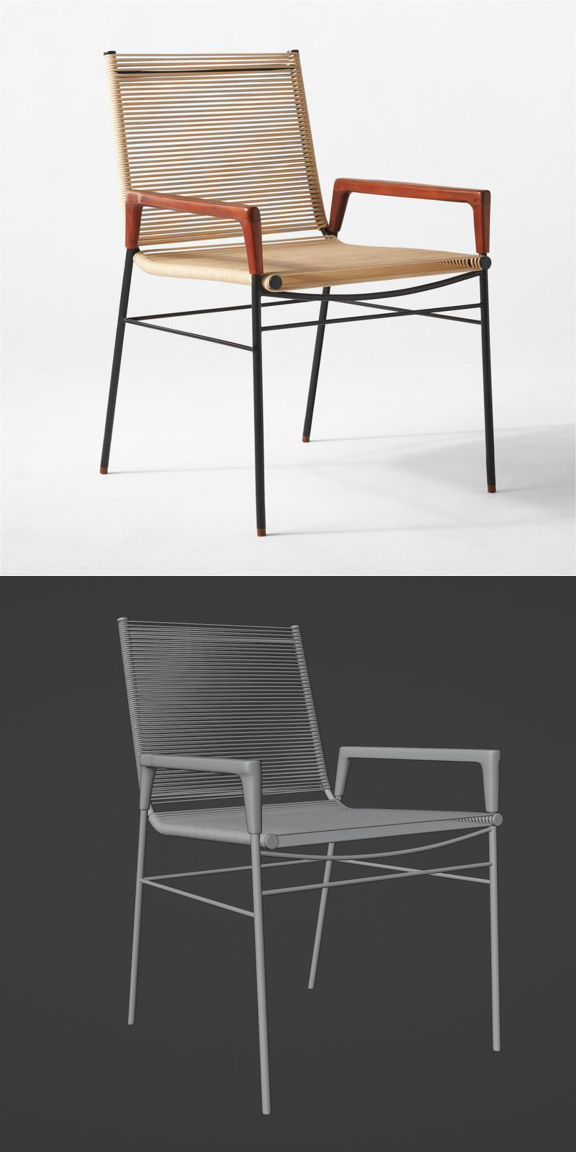 ArtStation - Crate and Barrel - Timon Dining Chair