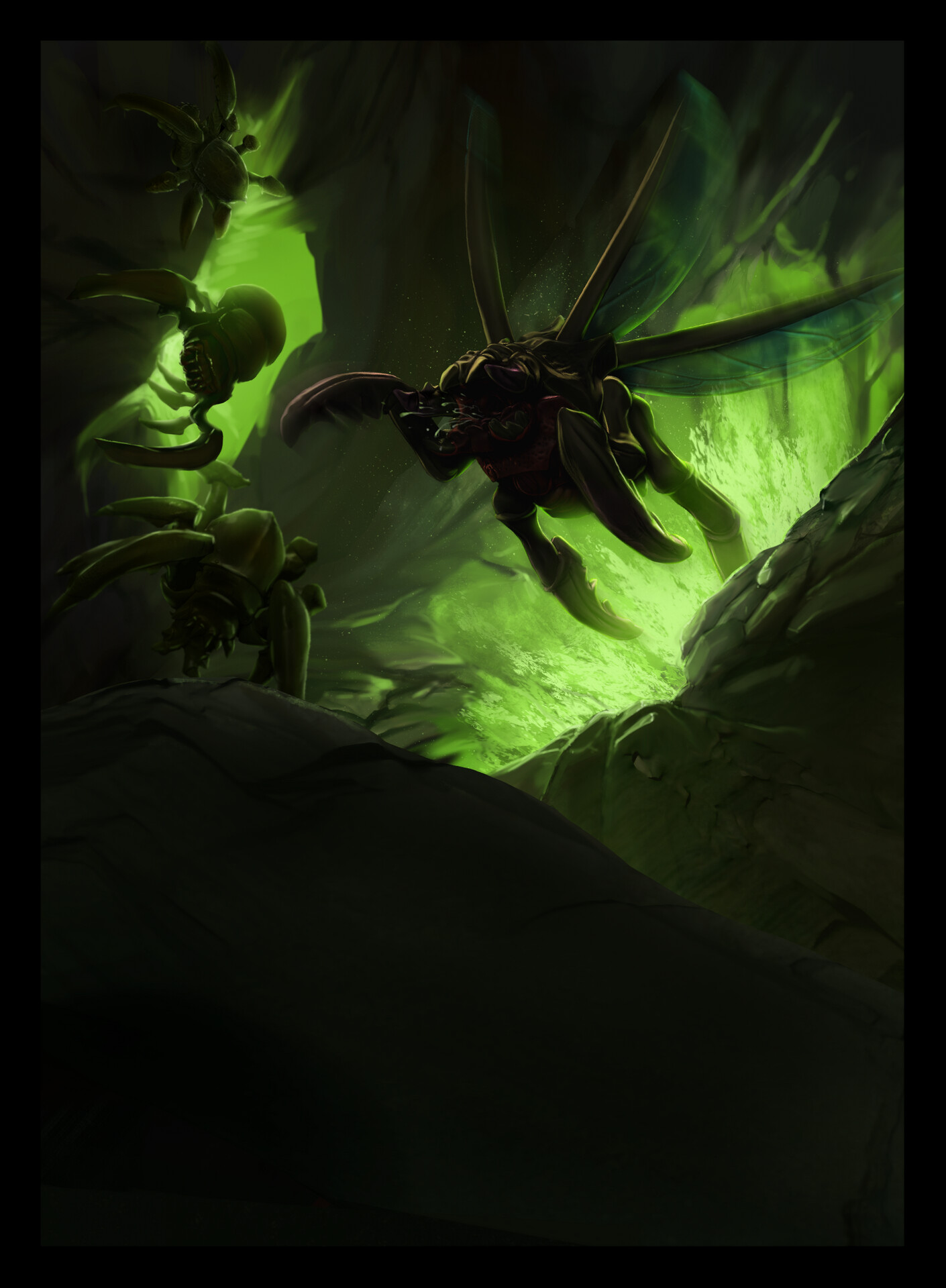 ArtStation - Mactera Card Art - Deep Rock Galactic: The Board Game