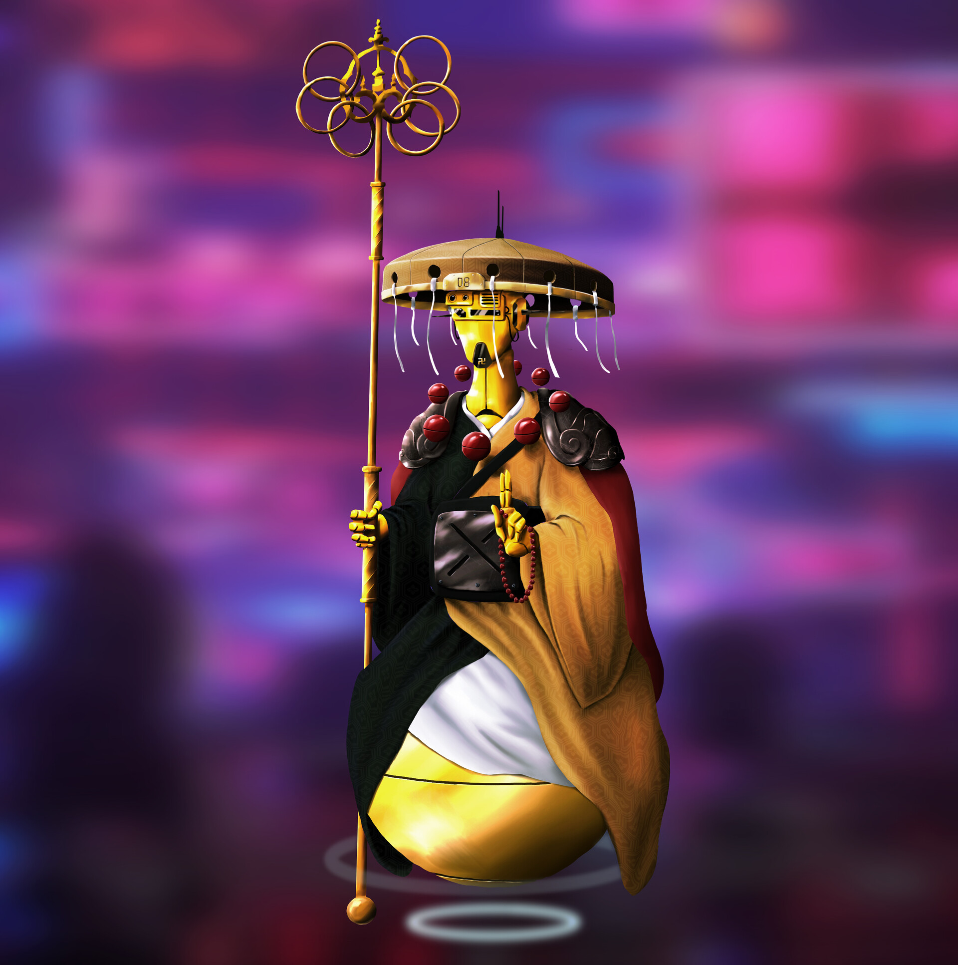 ArtStation - Robot Monk - Neo Tokyo: Exponential Reality