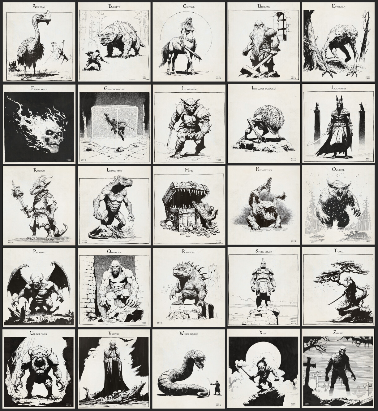 Reed Miller - Inktober 2023 Part 2