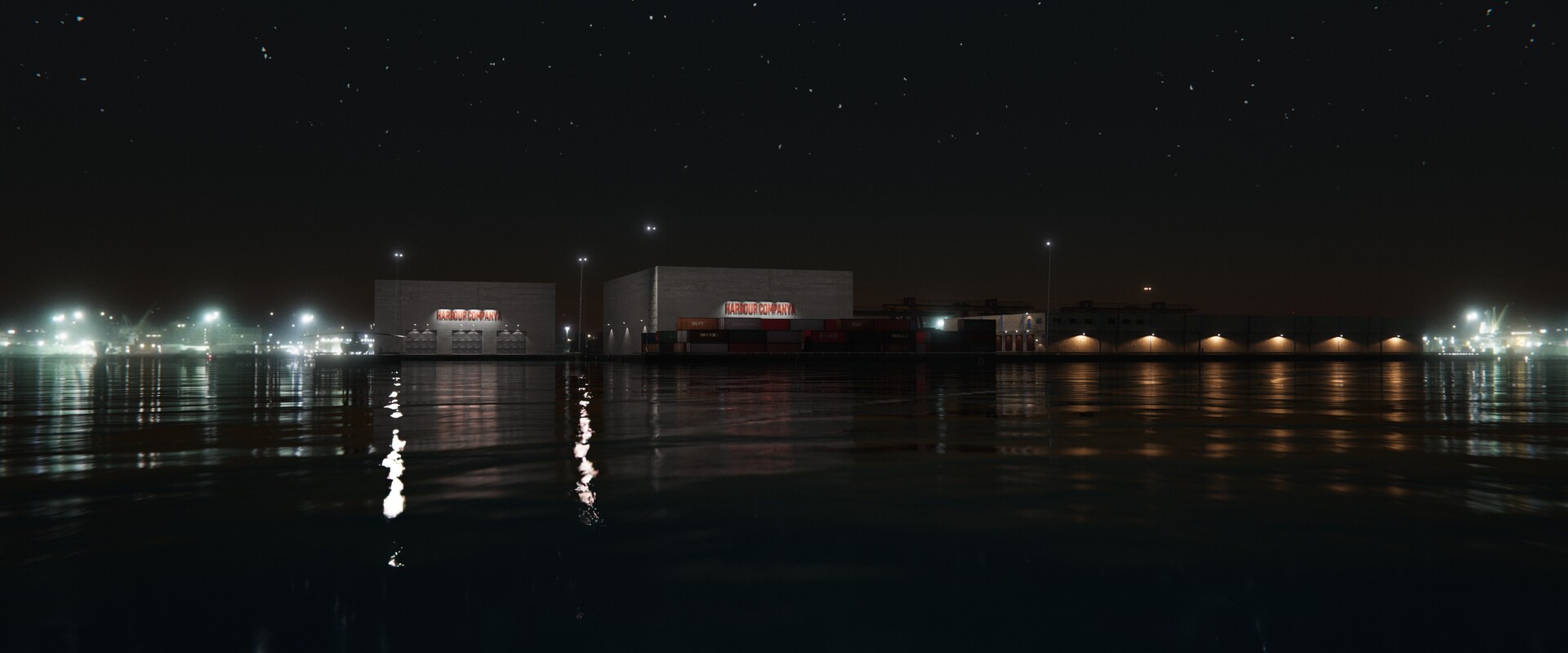 ArtStation - Harbour at Night