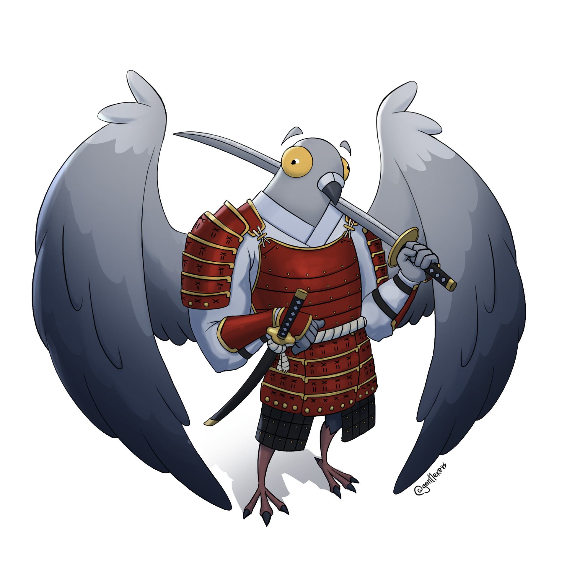 ArtStation - Pruu, the pigeon aarakocra
