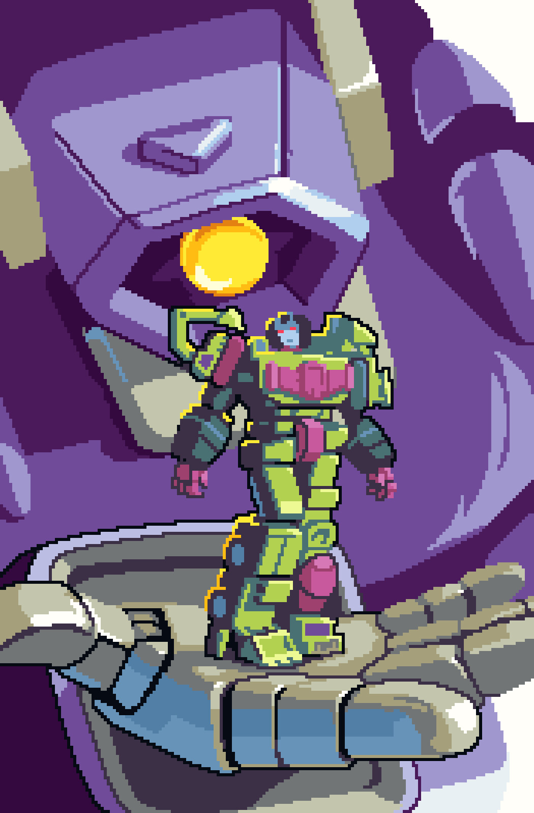 ArtStation - Transformers - Shockwave manipulates Devastator, Comic ...