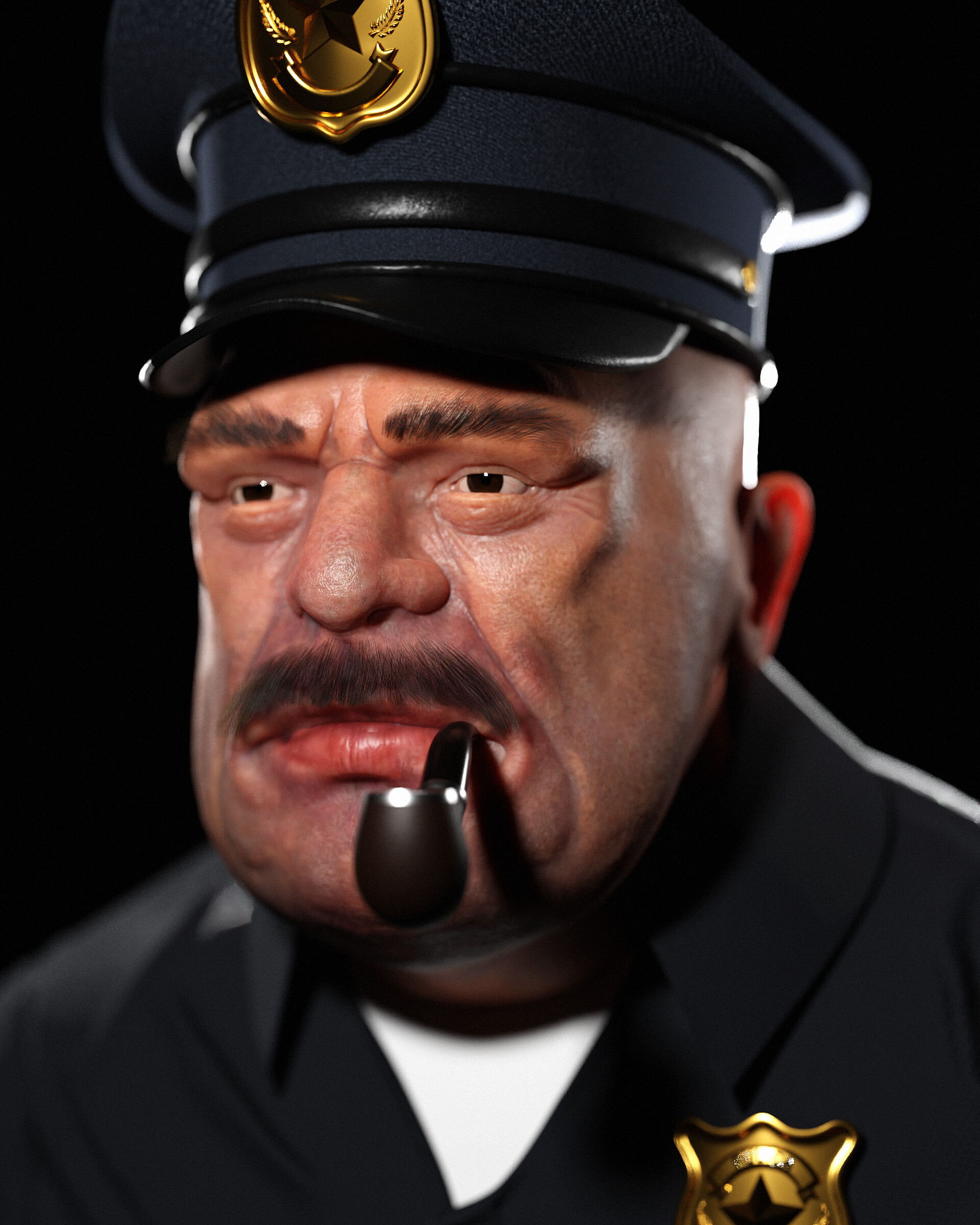 ArtStation - POLICE PORTRAIT