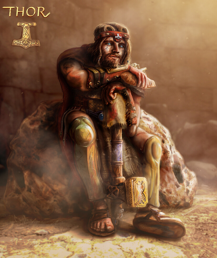 ArtStation - Thor - Reimagining A 19th Century Sculpture