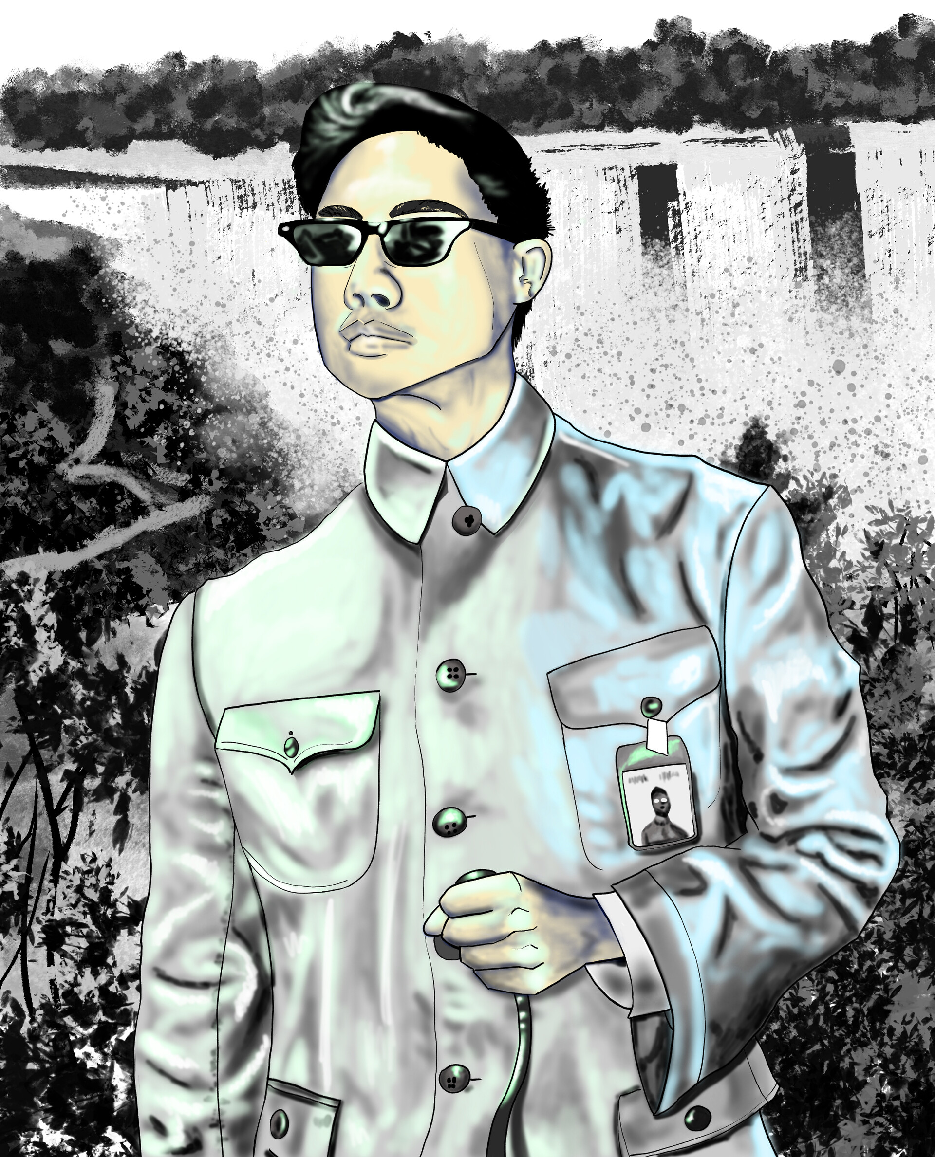 ArtStation - Tseng Kwong Chi Portrait