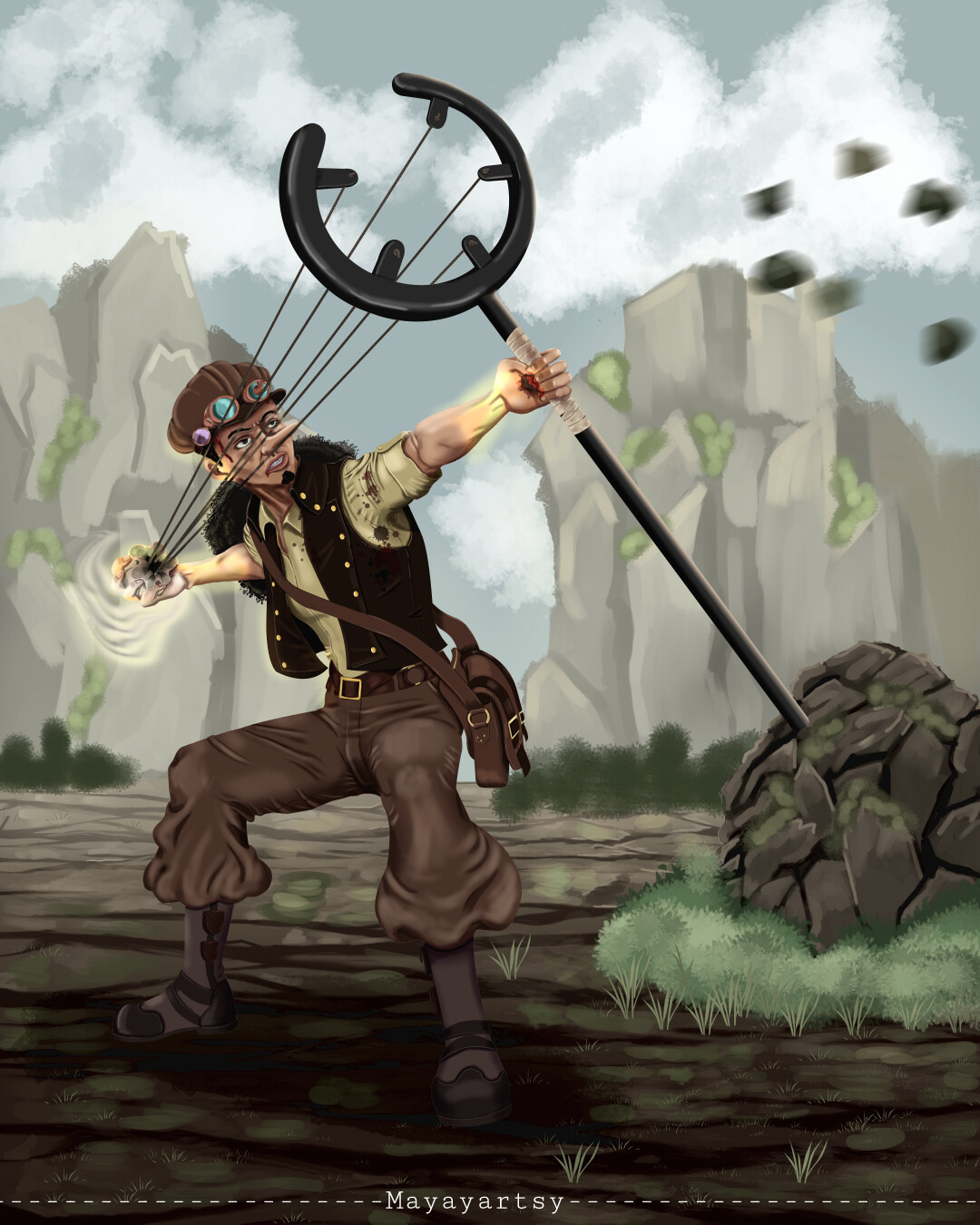 ArtStation - USOPP - ONE PIECE FANART IN STEAMPUNK