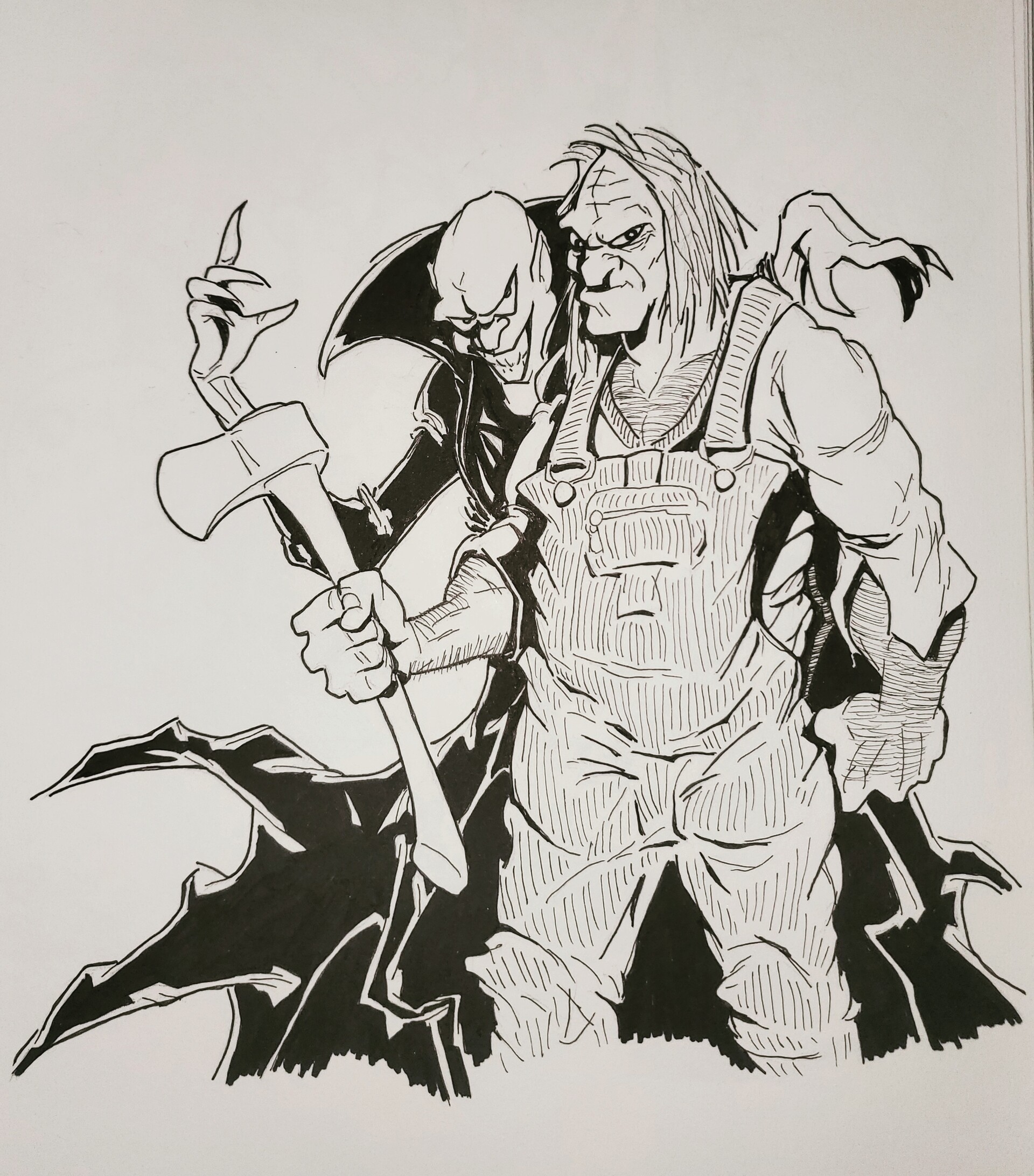 ArtStation - The Devil Over His Shoulder