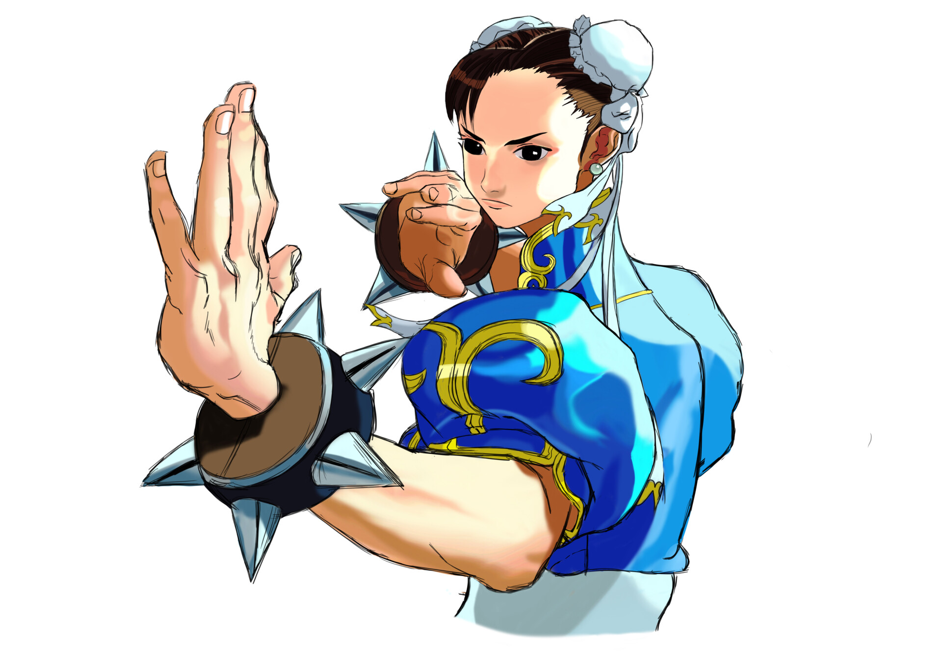 ArtStation - Chun-Li Third Strike character select portrait