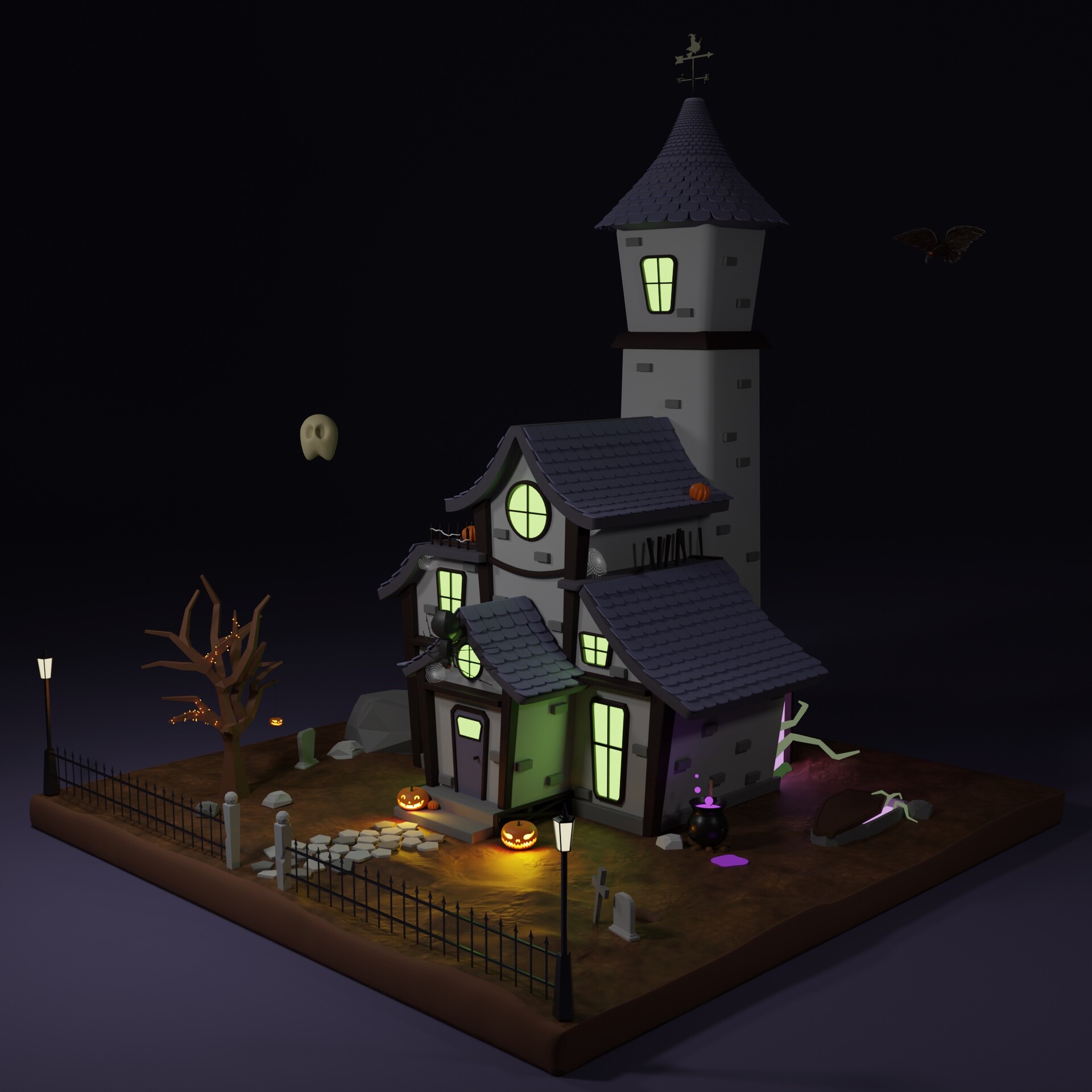 ArtStation - Halloween House