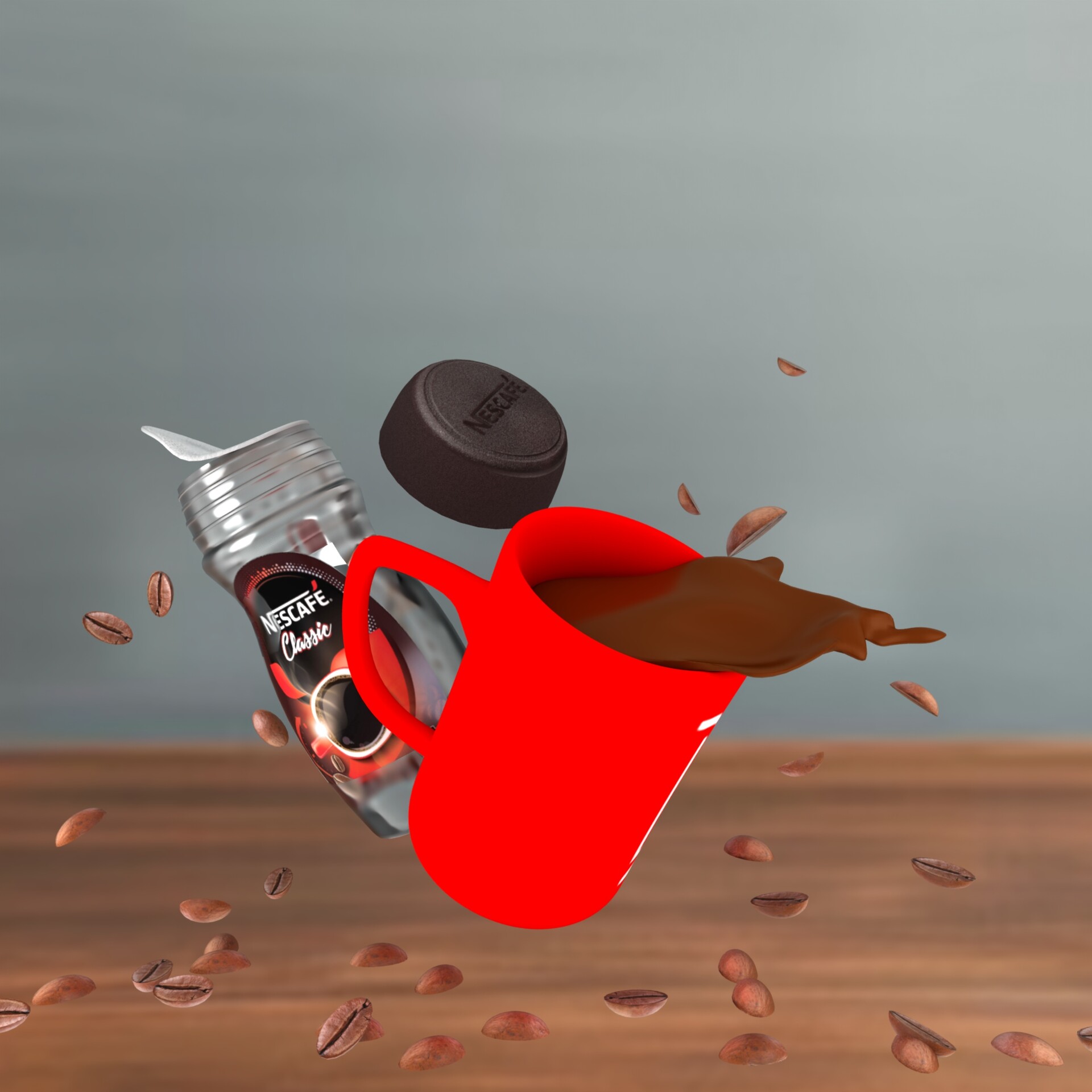 ArtStation - Nescafe Coffee Scene