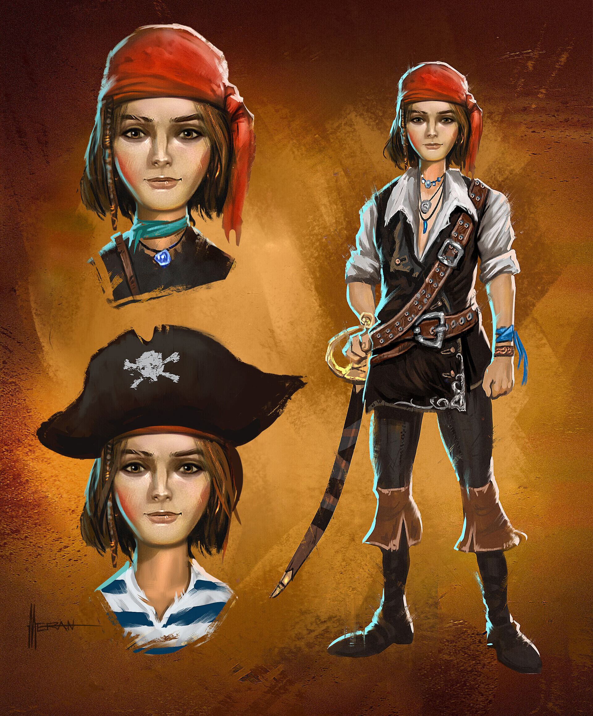 ArtStation - A young member of captain samuel bellamy's (black sam) crew