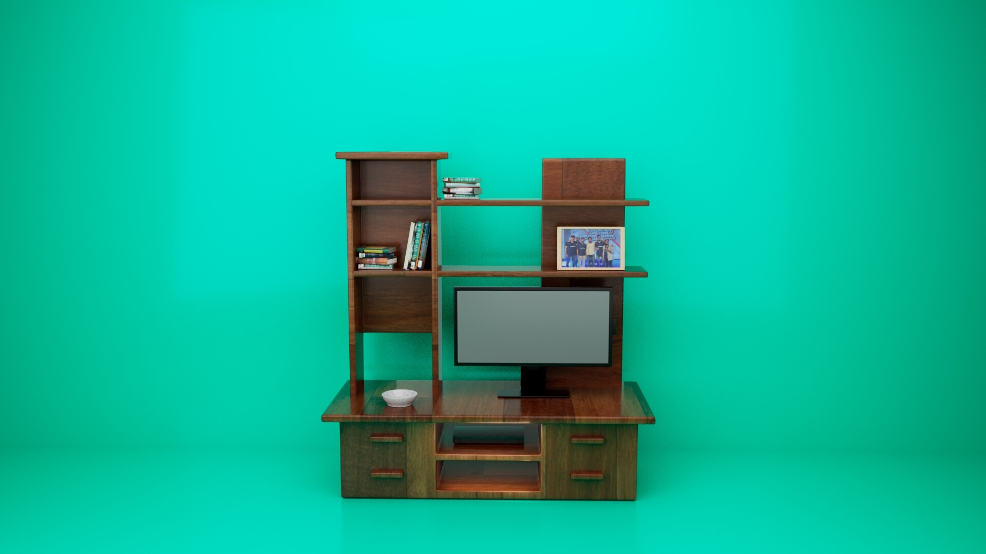 ArtStation - TV table furniture set 3D asset model