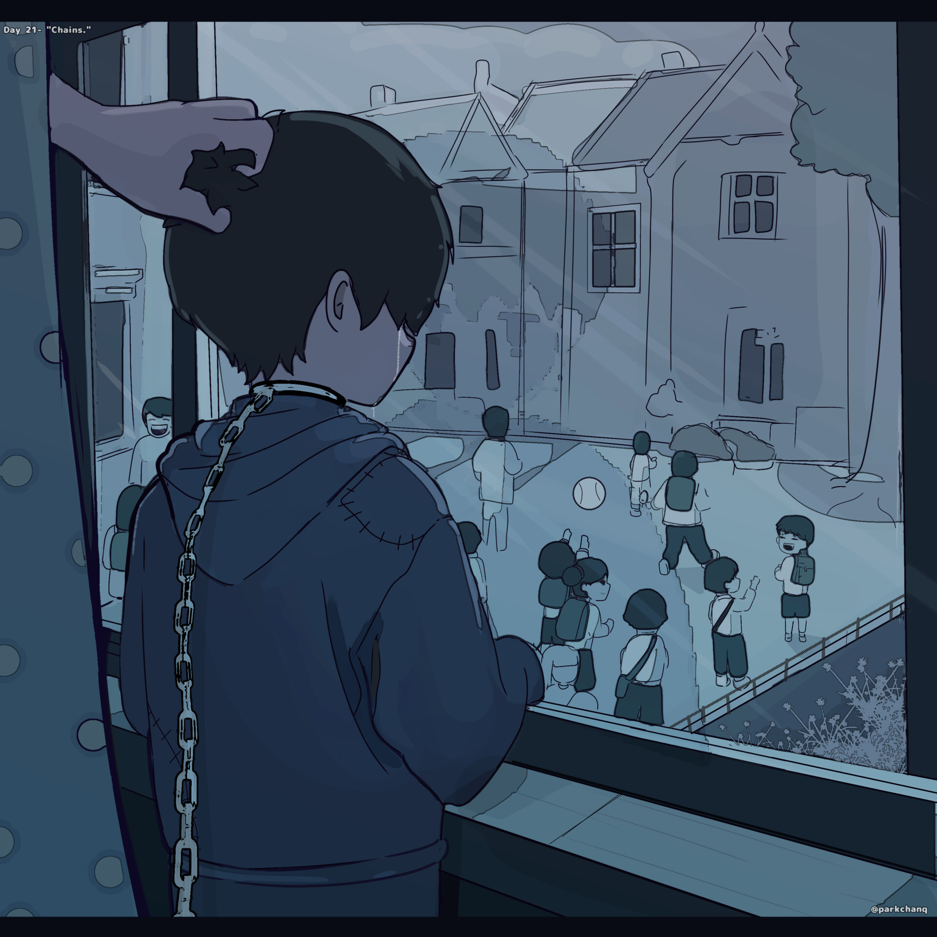 ArtStation - DAY 21- "CHAINS."