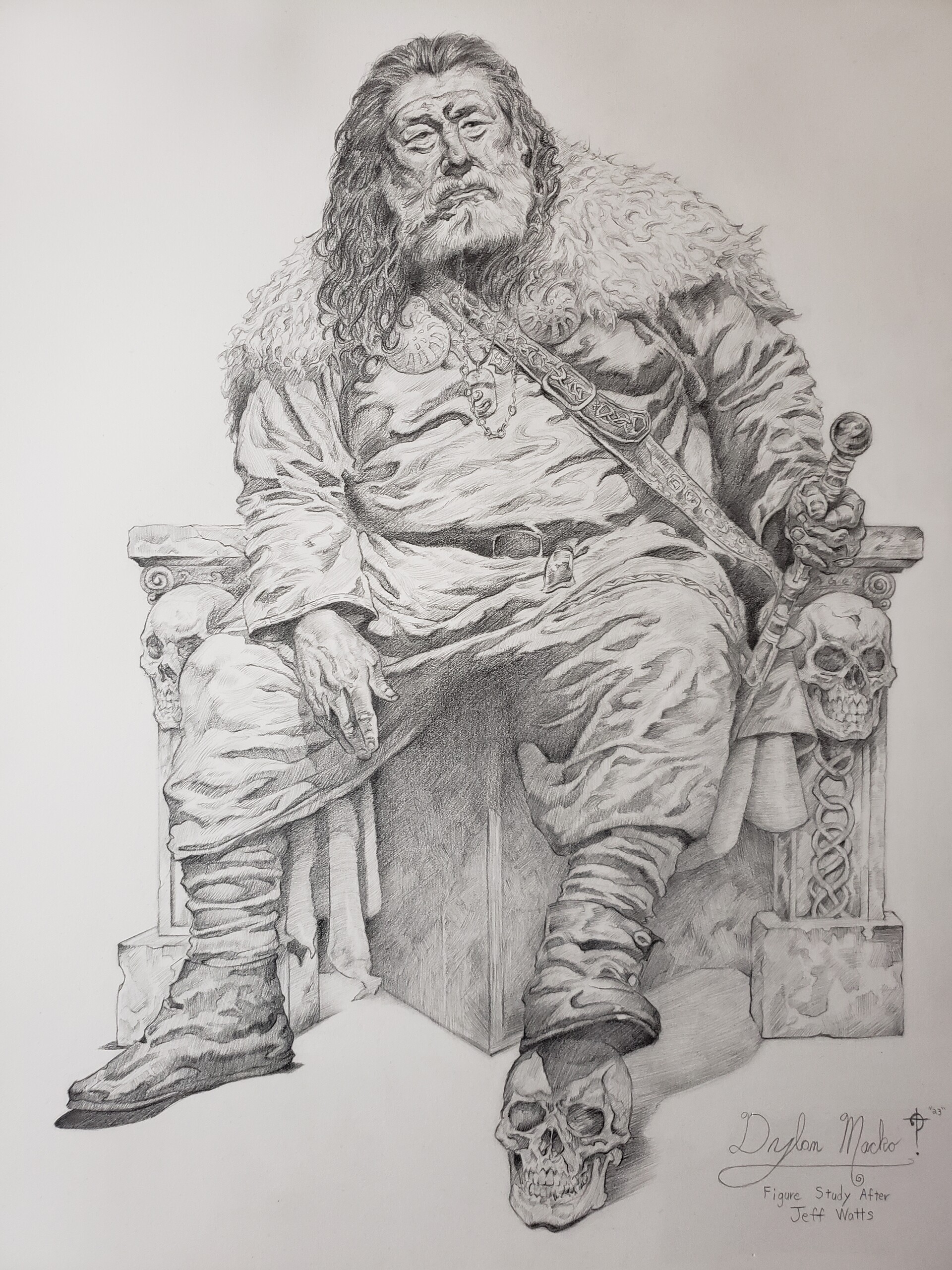 ArtStation - Watts Atelier Figure Study (Graphite)