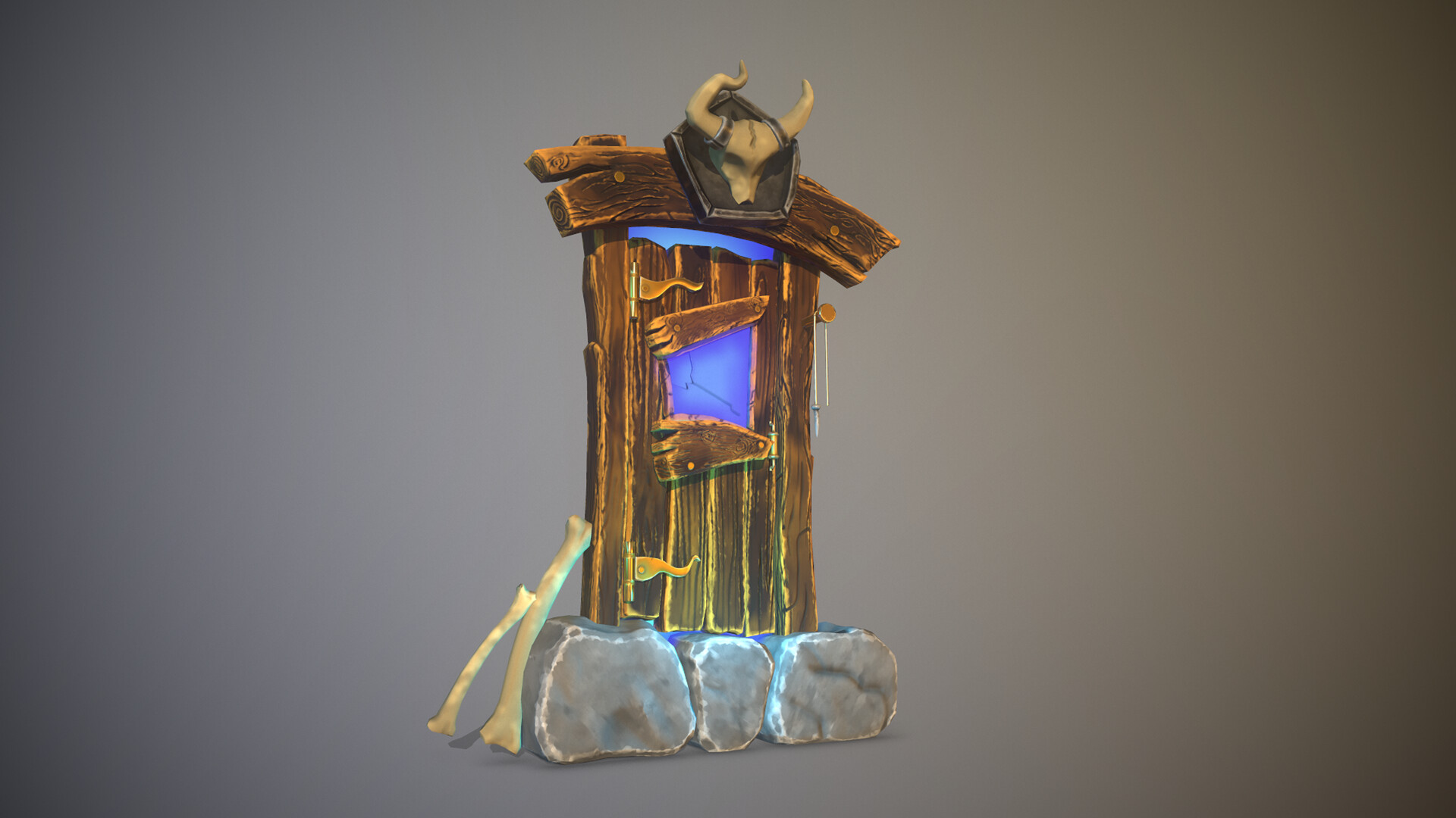ArtStation - Stylized fantasy door