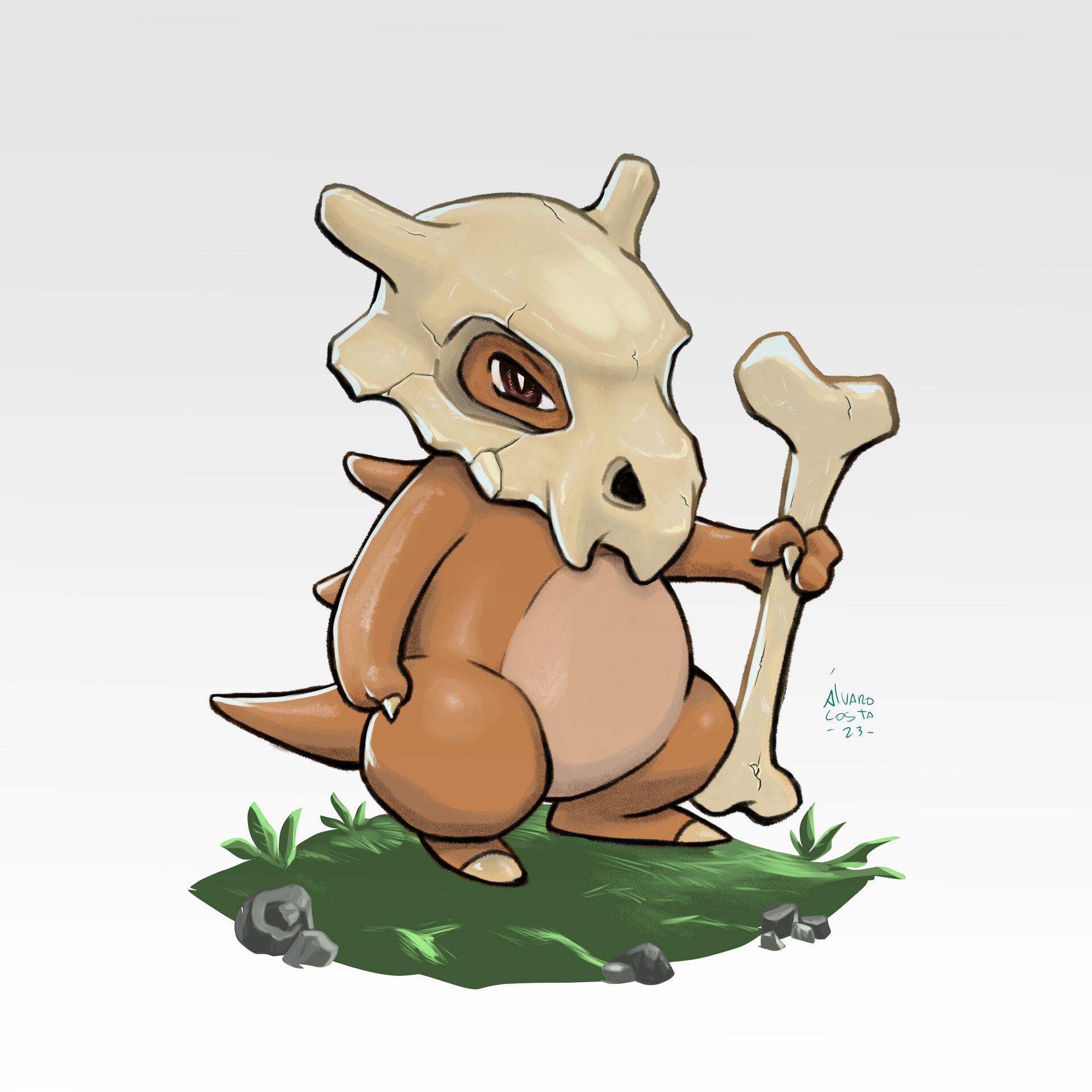 ArtStation - Cubone fanart - Pokemon